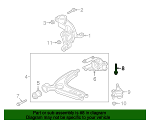 2009-2025 Volkswagen Lower Control Arm Mount Bolt N-106-405-01 | OEM ...