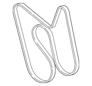 1999-2020 GM V-Ribbed Serpentine Belt 12637204 GM | GMPartsDirect.com