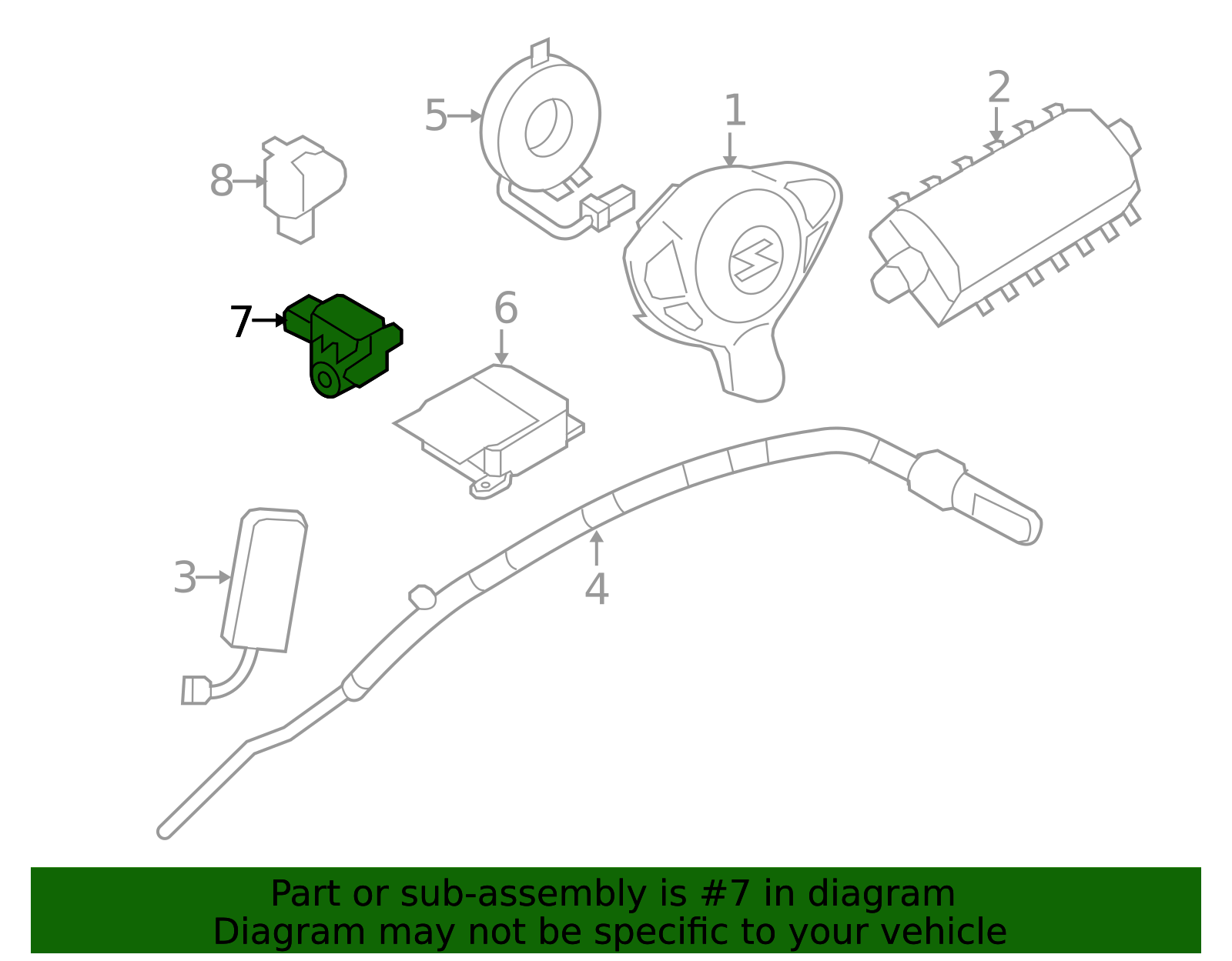 K8581-3JA0A - Ft Impact Sensor - 2011-2020 Nissan | World OEM Parts Nissan