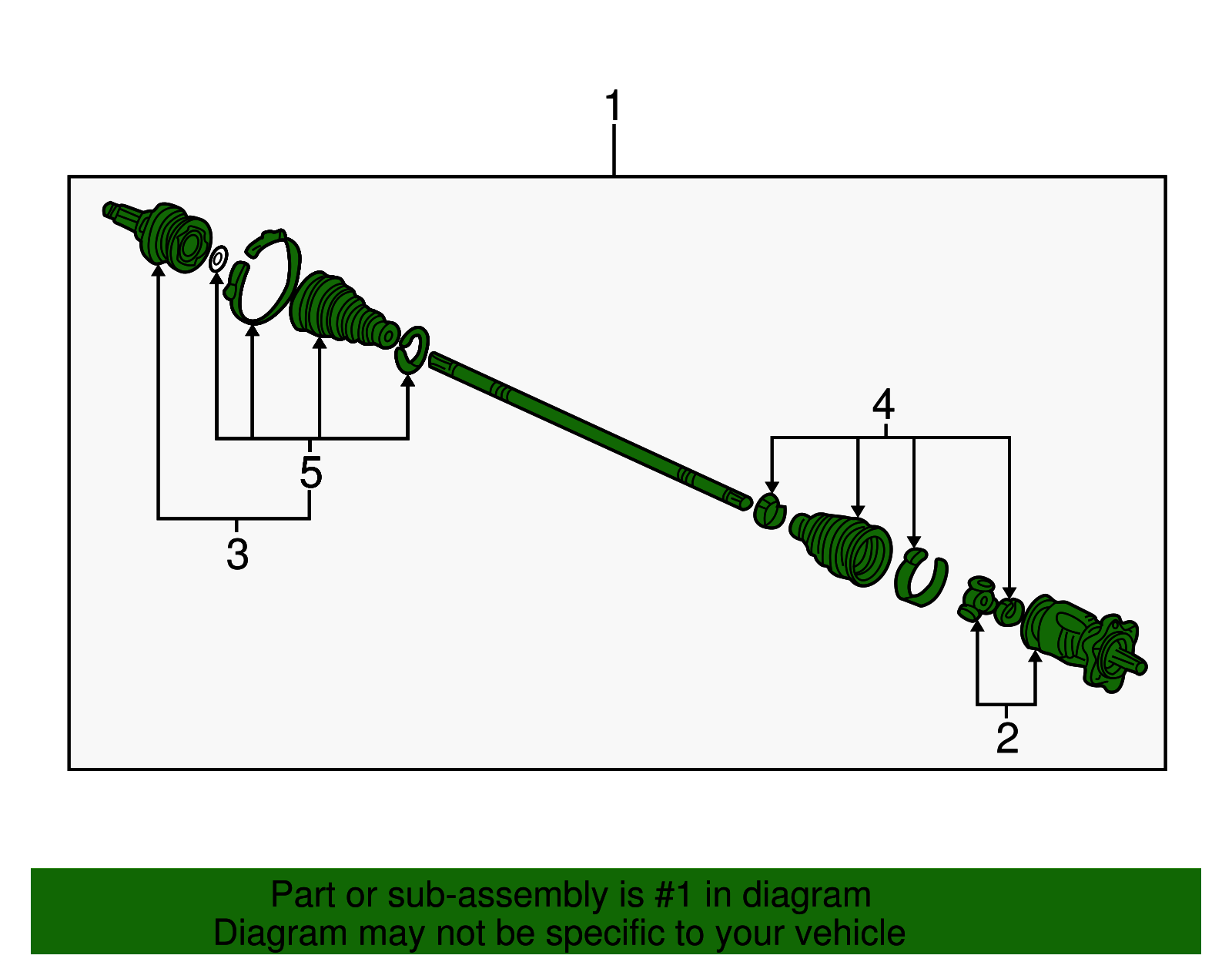 OEM 2000-2009 Honda S2000 Axle Assembly 42311-S2A-951 | Honda ...