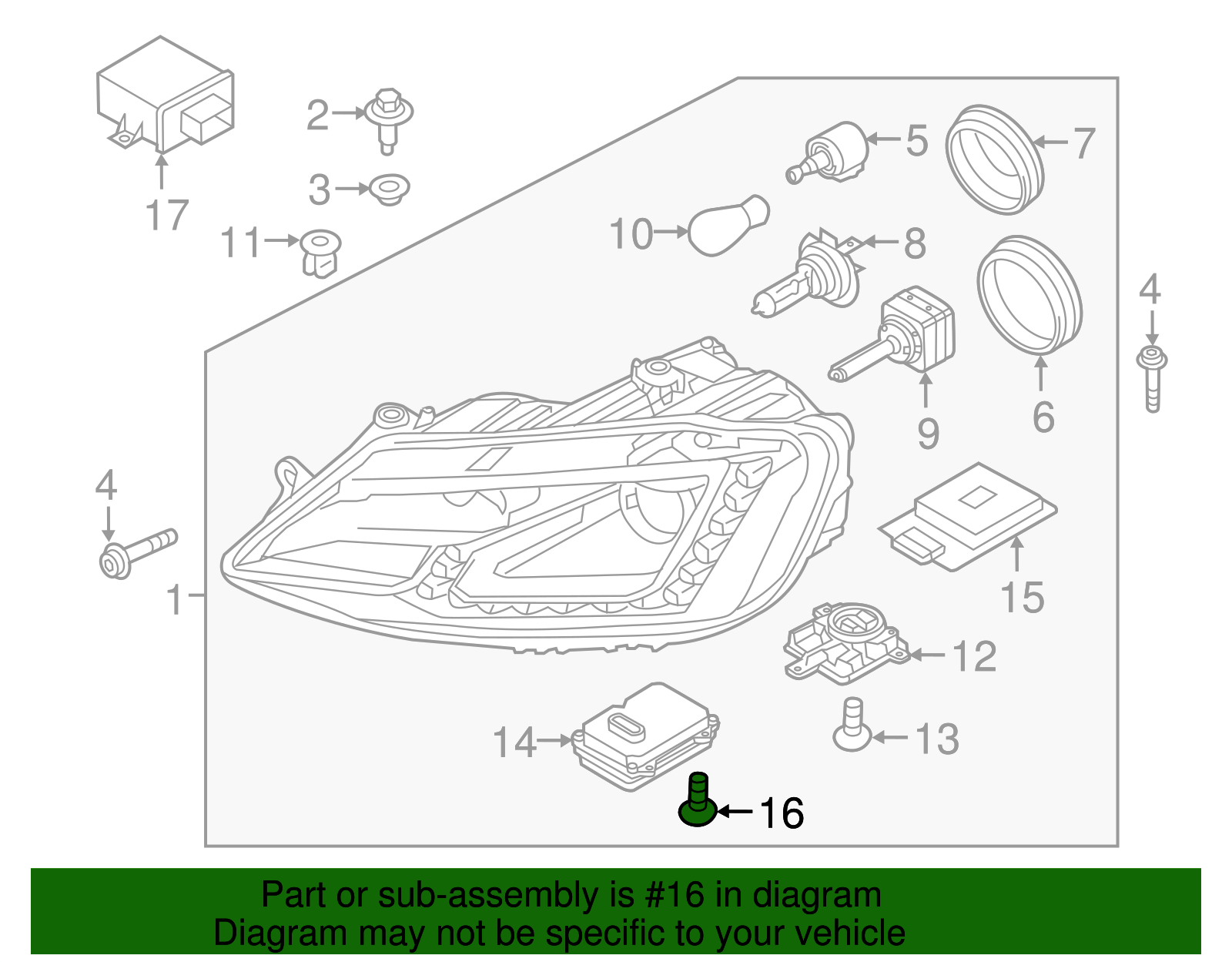 N-107-086-01 - High Intensity Discharge (Hid) Lighting Ballast Bolt ...