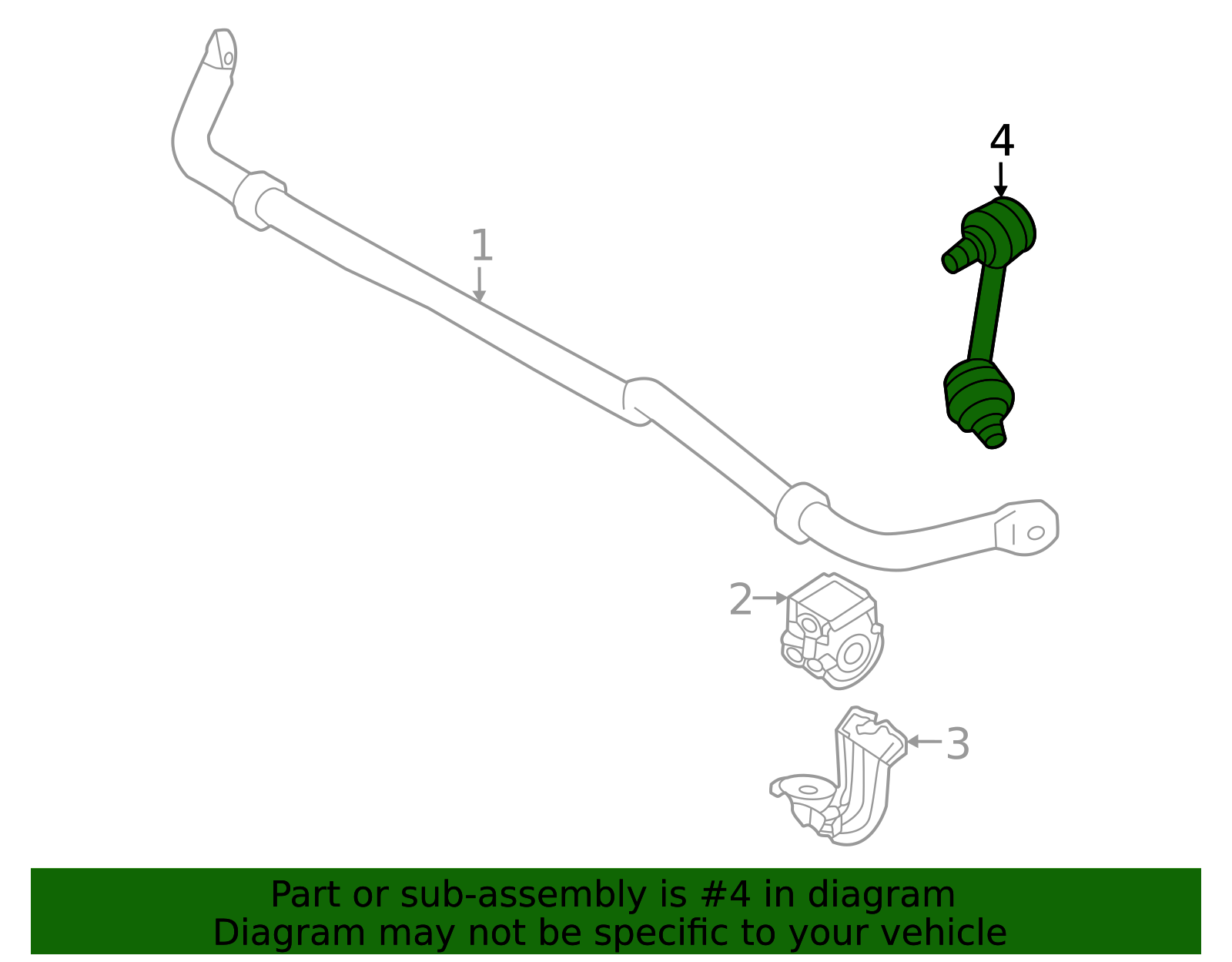 2021-2025 Nissan Stabilizer Link 56261-6RA0B | My Nissan Part
