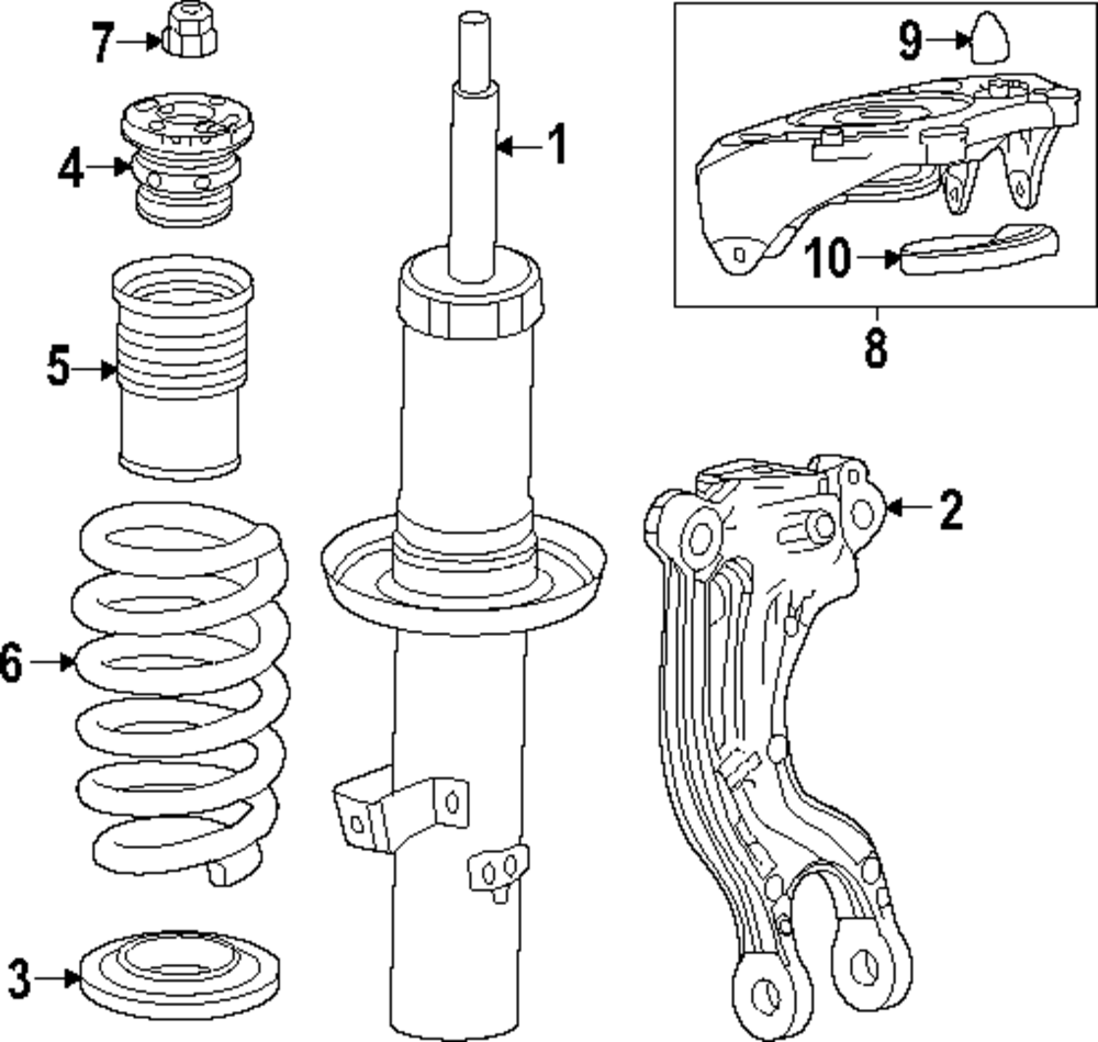 2025 Chevrolet Blazer EV Strut 85750946 | Capital Chevy Parts