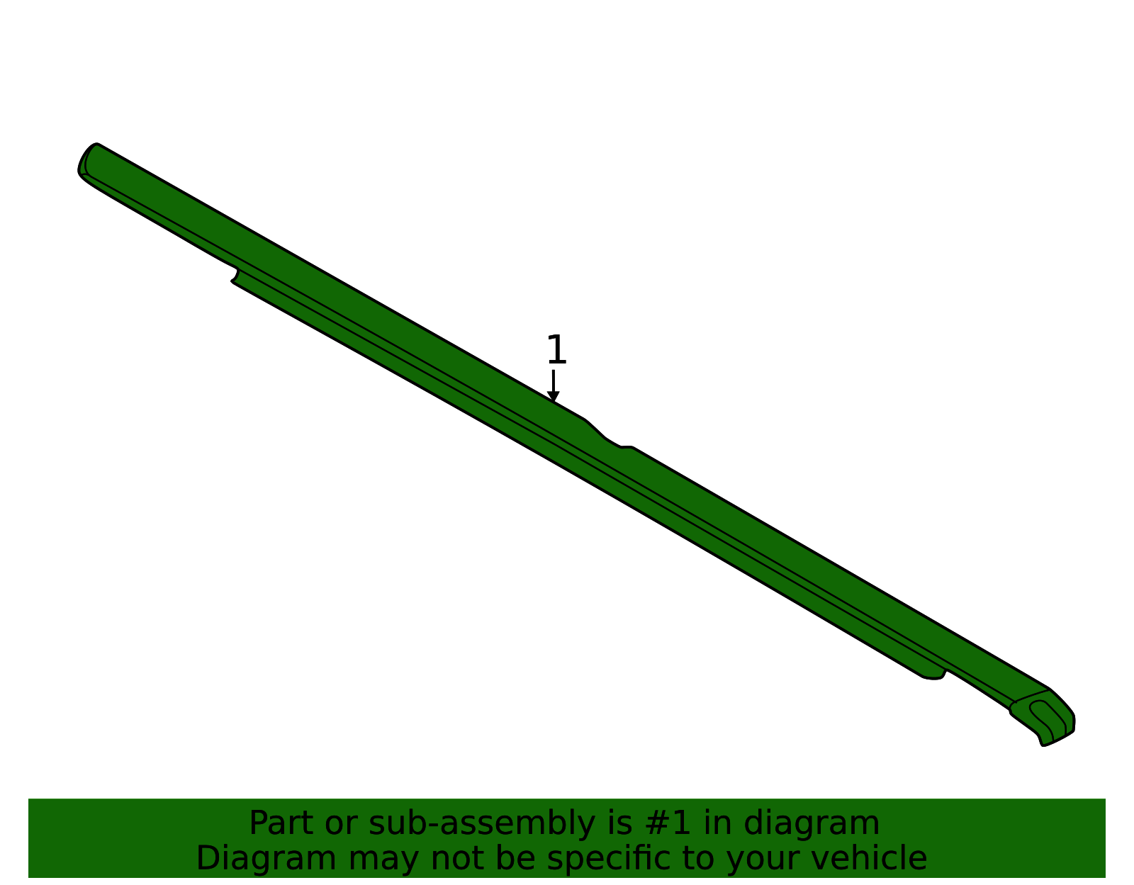 2021-2025 Ford Bronco | Belt Molding | M2DZ-7825861-A | Walls' Ford Parts