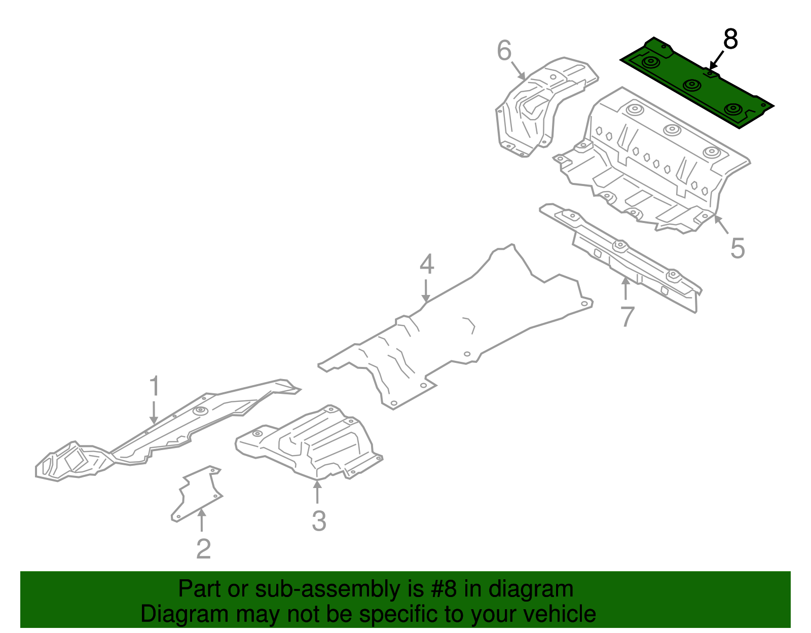51487347036 - 2016-2023 BMW Rear Shield (51-48-7-347-036) | BMW of ...