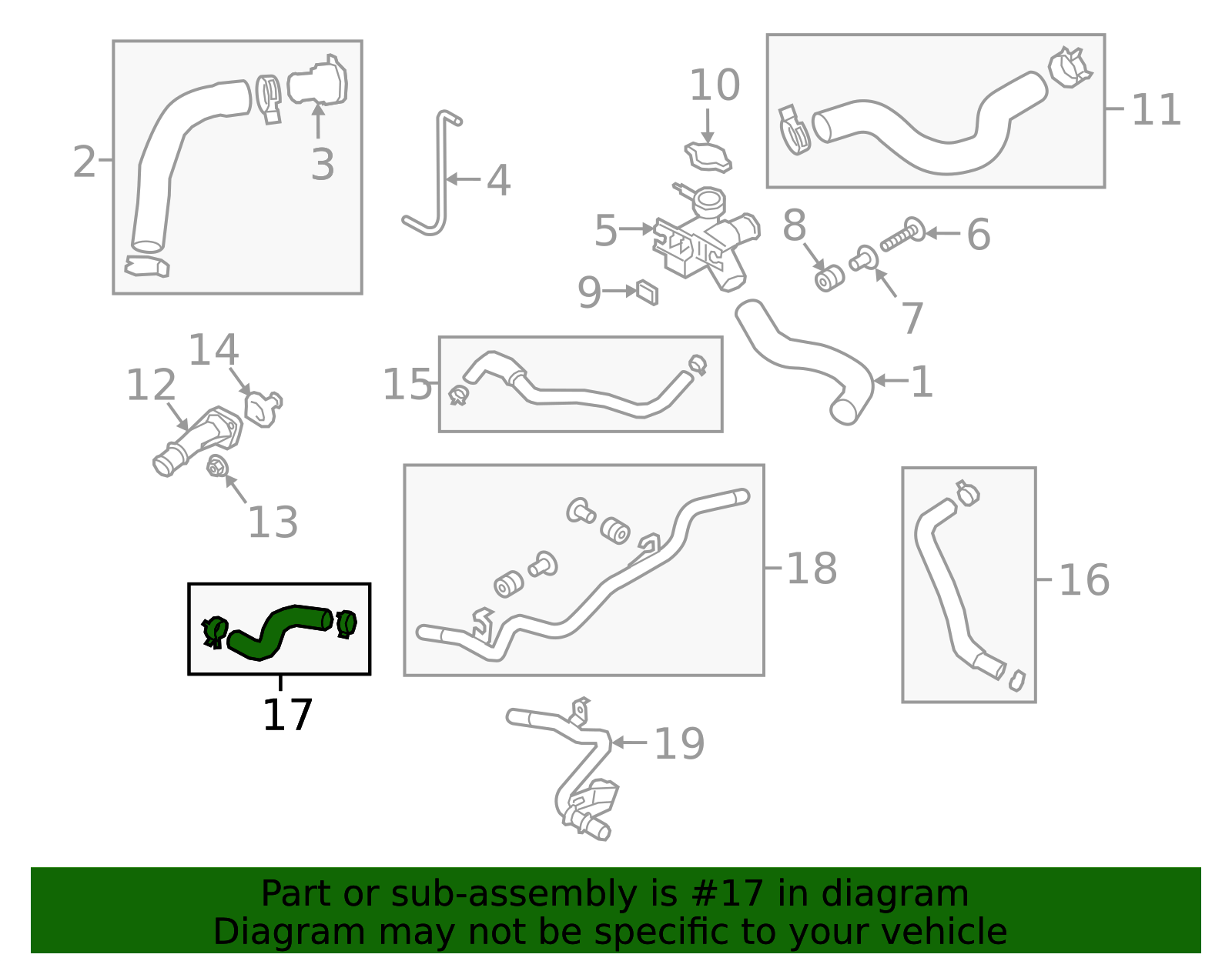 25480-2E000 - Engine Coolant Hose 2012-2024 Kia | Kia.Parts Store