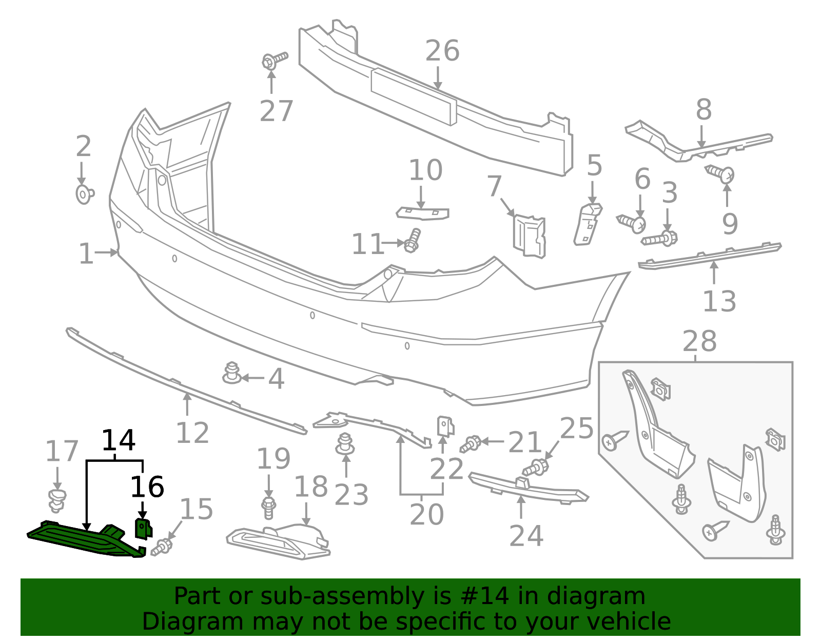 71510-TWA-A00ZE - Garnish Assembly R Rear Bumper (Lower) *NH797M ...