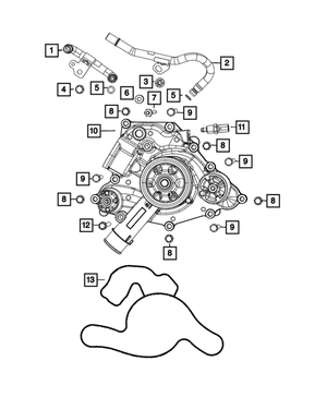 Coolant Outlet Tube for 2021-2024 Jeep | OEM Mopar 68457693AA | Mopar ...
