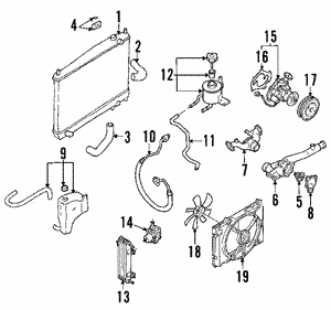 2002-2004 Infiniti Water Pump 21010-AR025 | Infiniti Parts Online