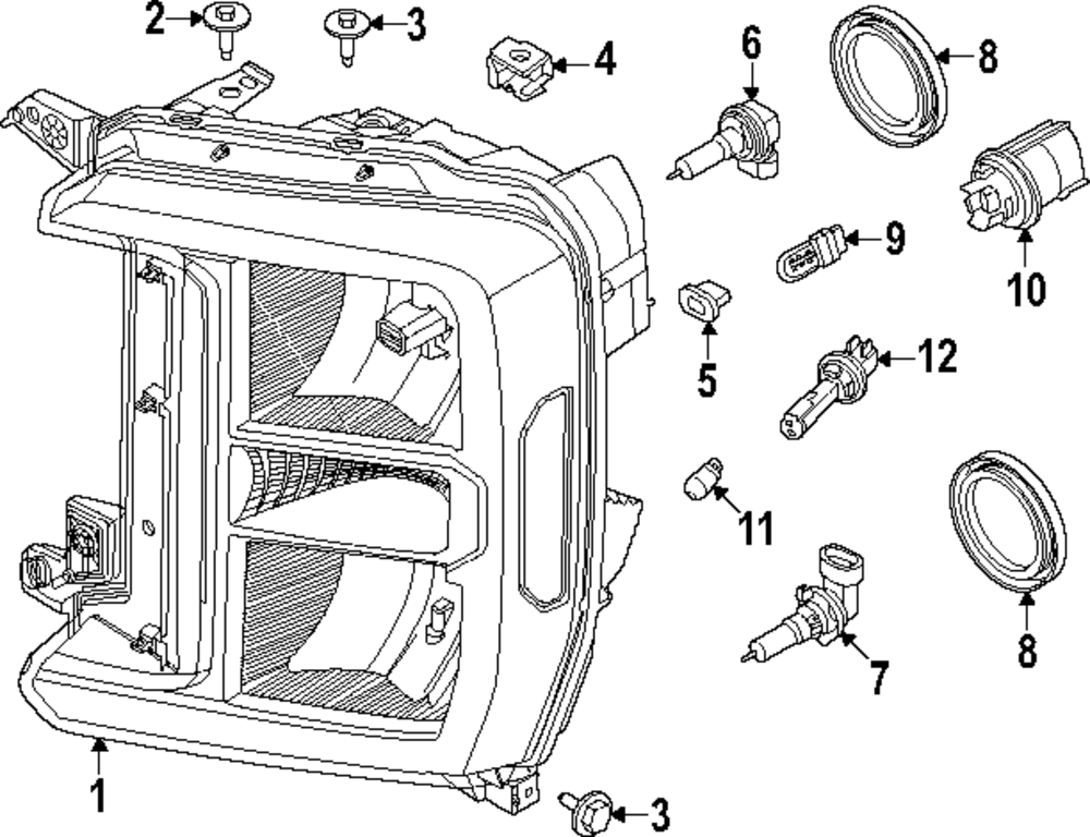 PC3Z-13008-H - Composite Assembly 2023-2025 Ford | Ford Parts Direct