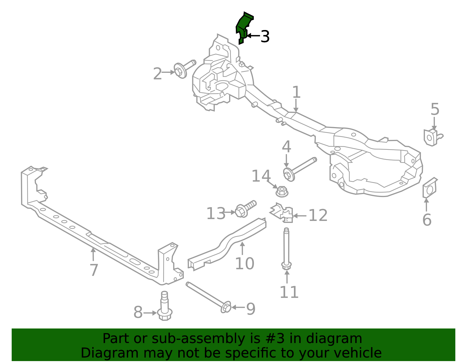 2014-2019 FORD Upper Reinforced Upper Bracket EJ7Z-16055-A | Ford OEM ...
