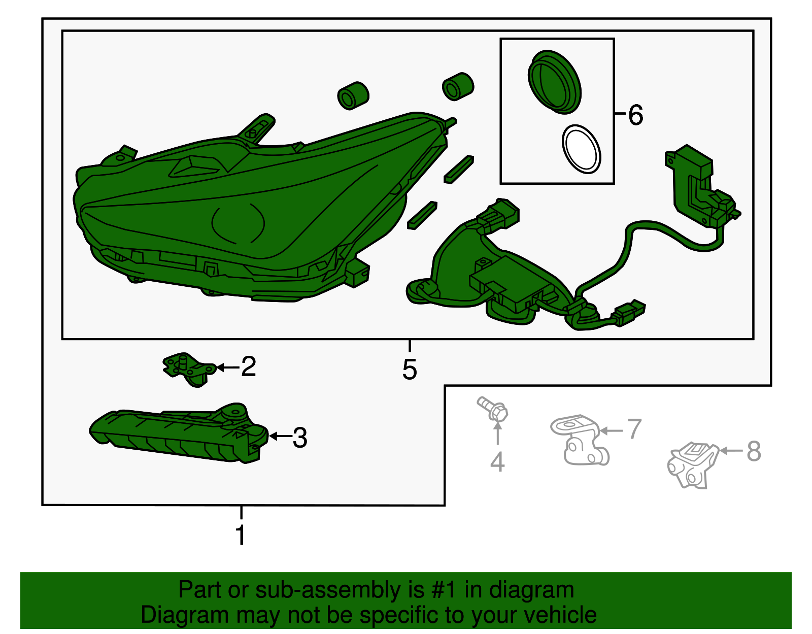 2018-2020 Infiniti Q50 Headlamp Assembly 26010-6HH7A | Faulkner ...