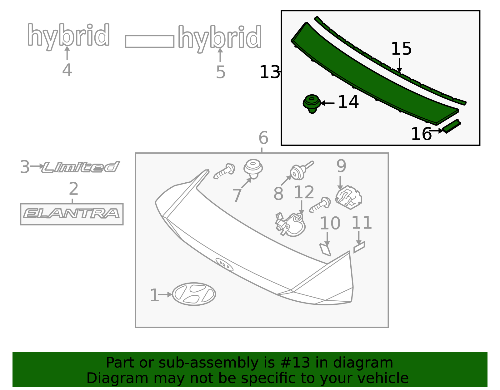 2021-2025 Hyundai Upper Trim Panel 87390-AA000 | MotorMotor