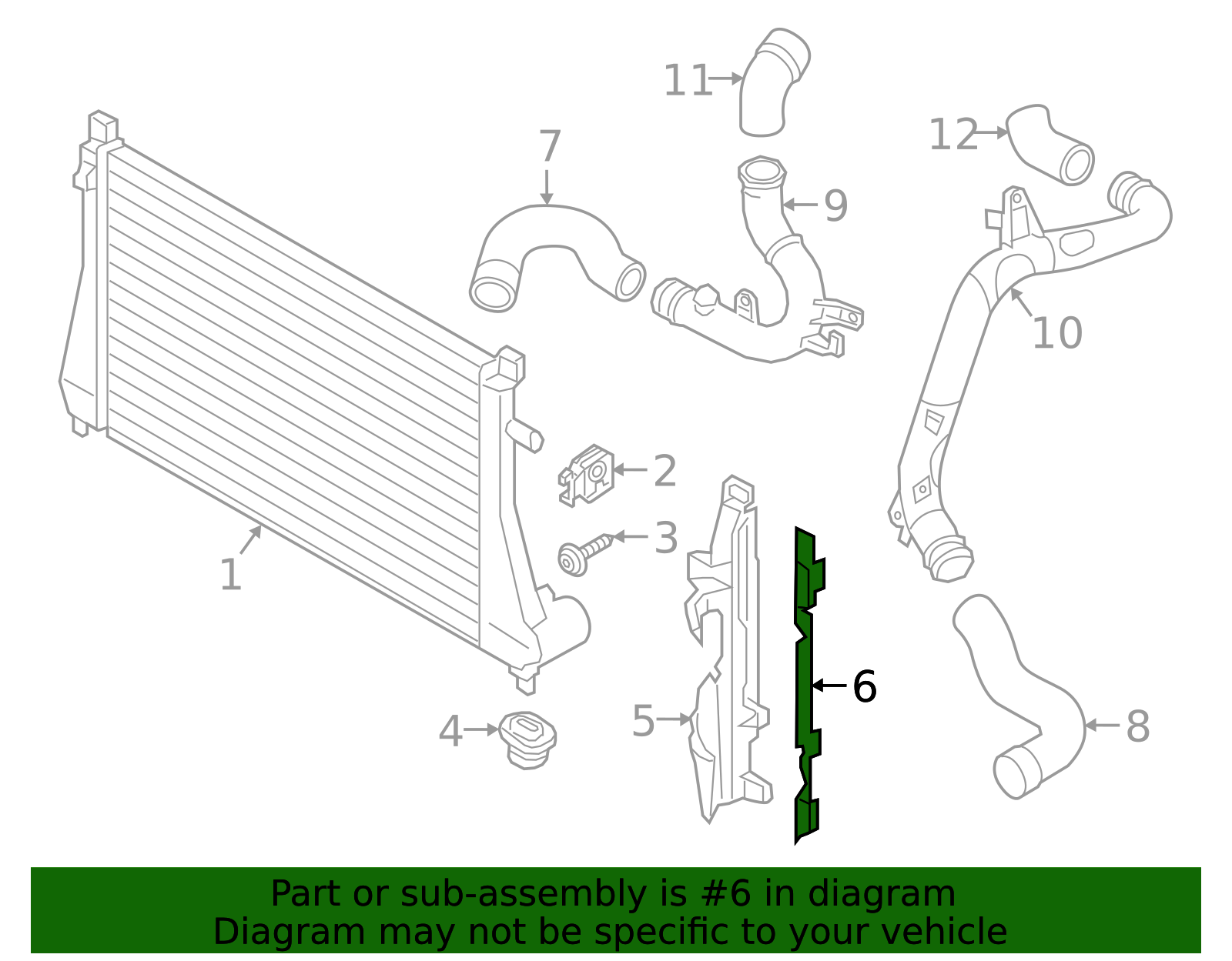 5G0-121-331-J - Side Air Baffle Seal Strip 2015-2025 Volkswagen ...