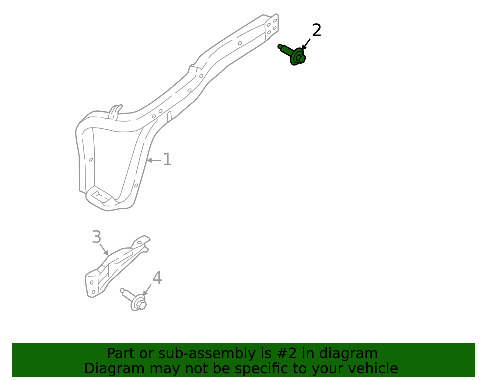 W713388-S439 - Upper Rail Assembly Screw Ford Parts Direct