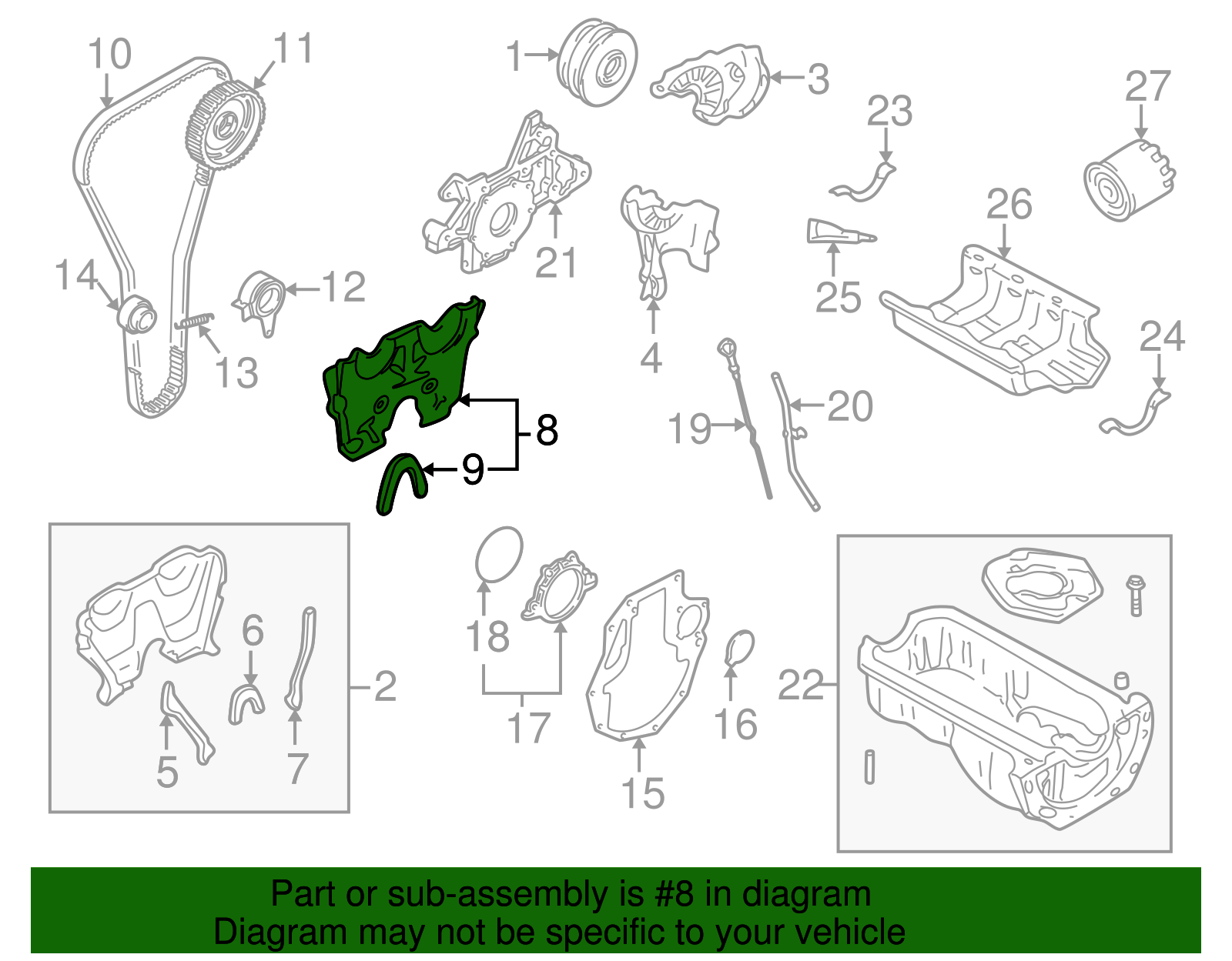 2001-2005 Mazda Miata Seal Plate BP6D-10-540 | Mazda Parts Deals