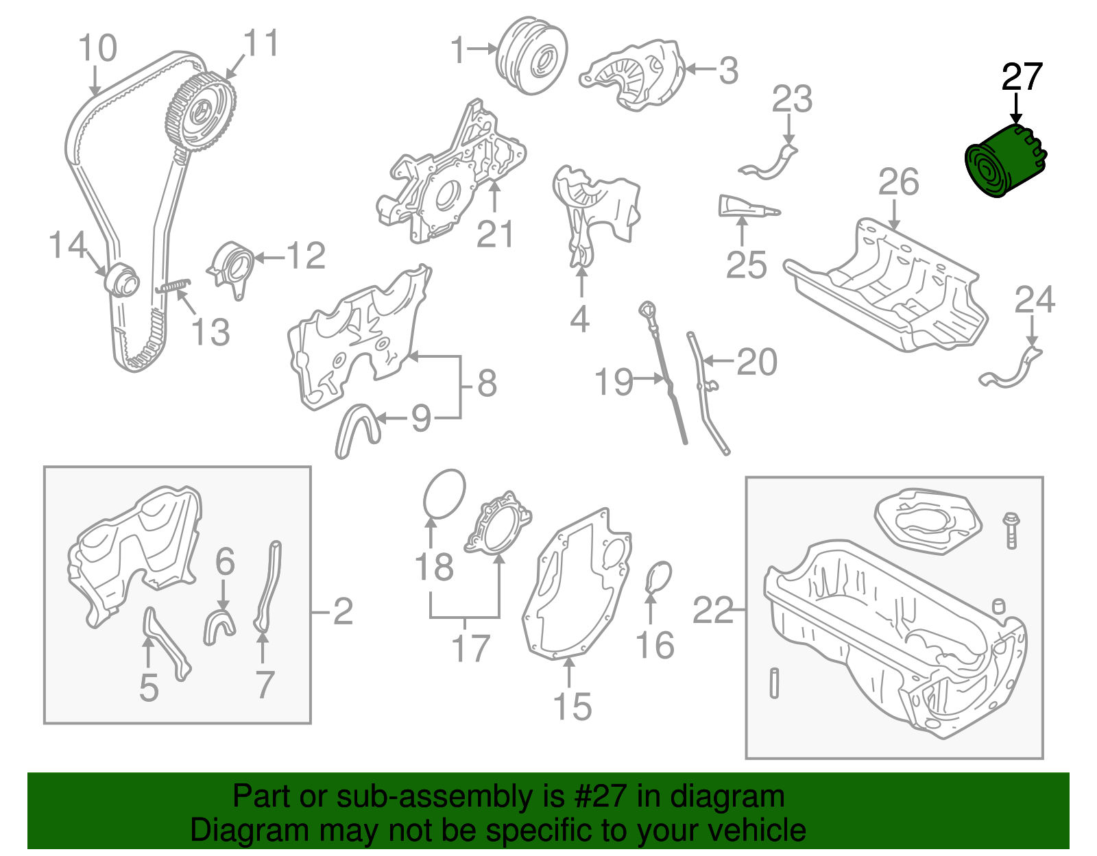 B6Y1-14-302A - Oil Filter 1984-2014 Mazda | Mazda Parts Connect
