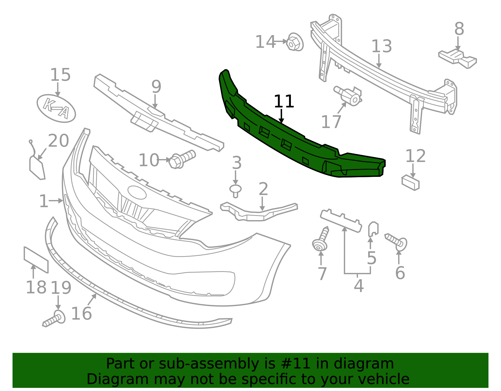 86520-1W520 - Absorber 2015-2017 Kia Rio | Kia.Parts Store
