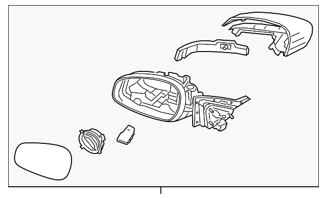 2019-2021 Genesis G70 Mirror Assembly 87610-G9190 | Joseph Airport Hyundai