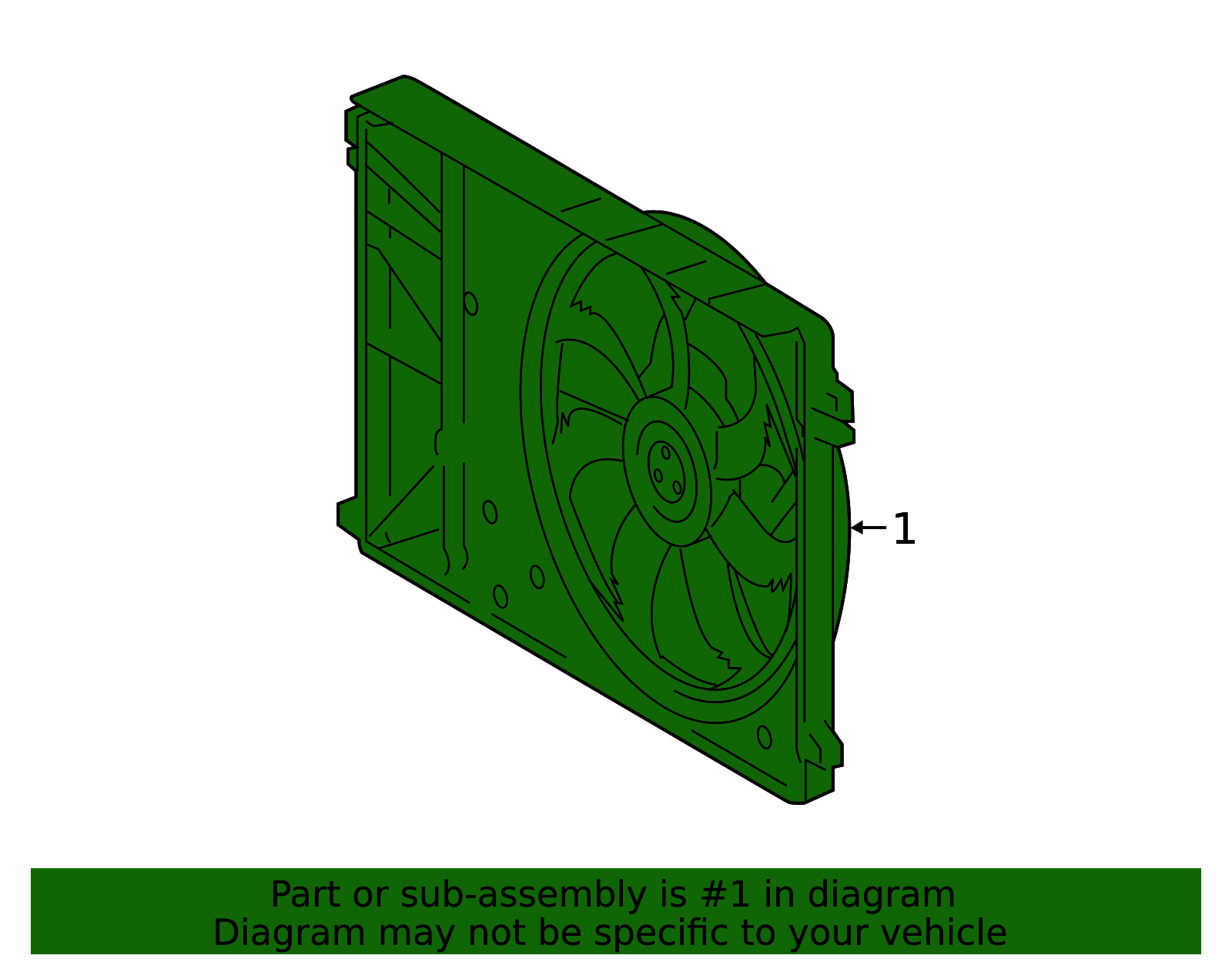 2018-2024 Toyota Fan Assembly 16360-F0010 | Toyota Parts Center