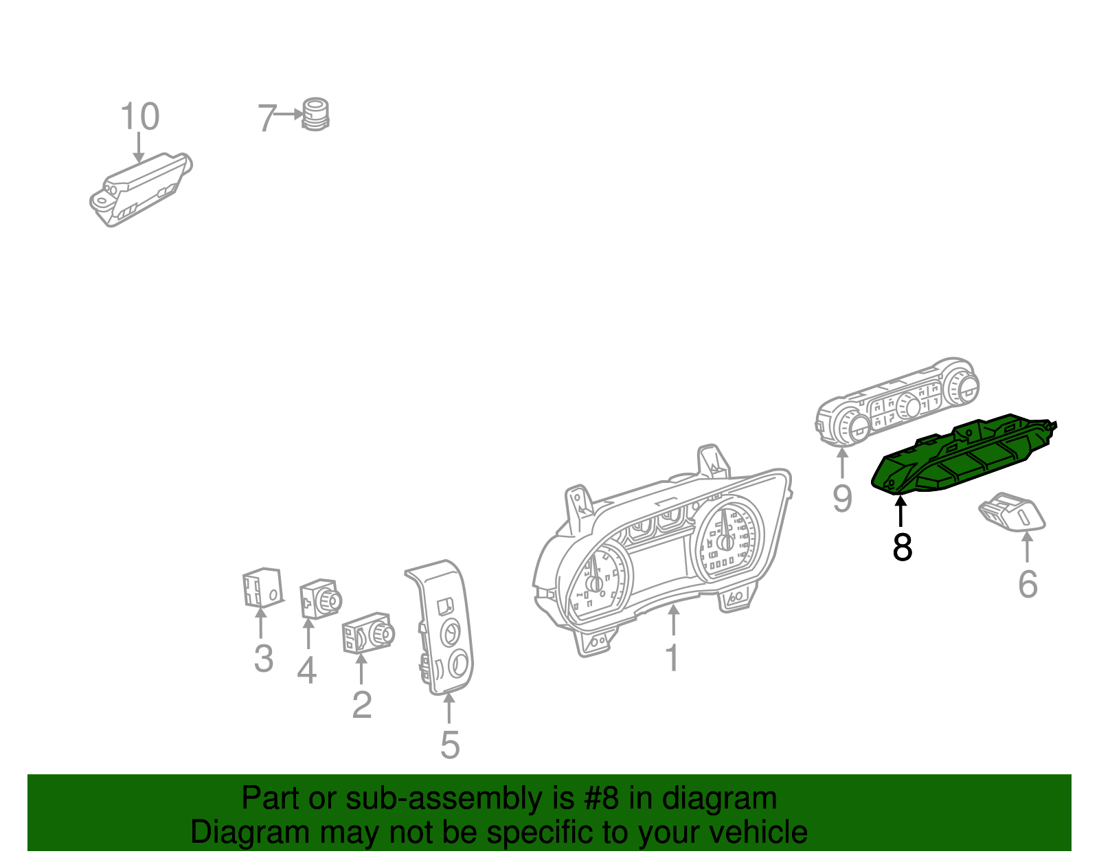 2014-2019 GM Black Carbon Metallic Vehicle Stability Control System ...