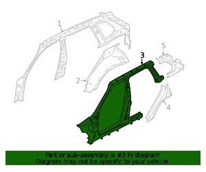 2019-2025 BMW X5 Inner Side Frame 41-00-7-955-043 | BMW Parts Online Hub
