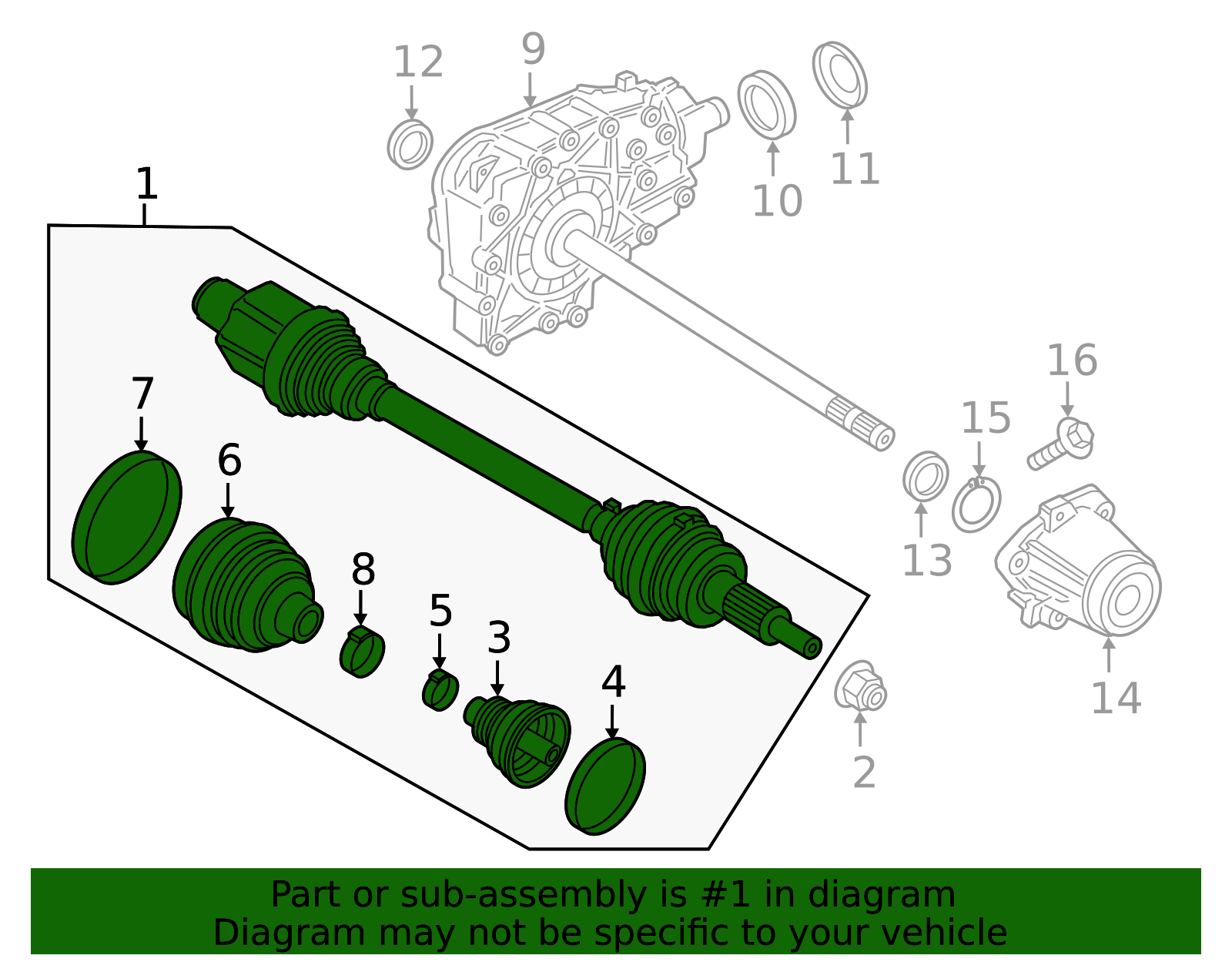 Genuine Porsche 971-407-271-S |Axle Assembly | FREE Shipping on Most ...
