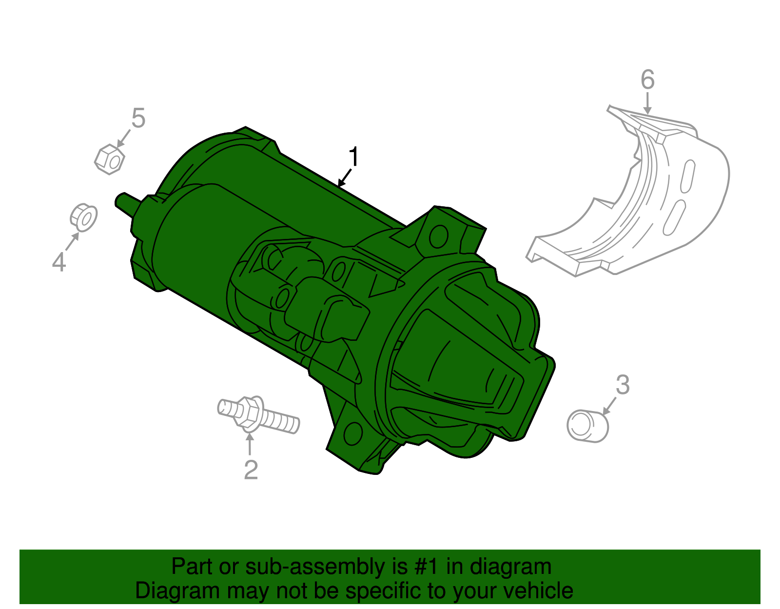 2016-2018 Ford Focus Motorcraft™ Starter SA-1080 | Ford OEM Parts Outlet