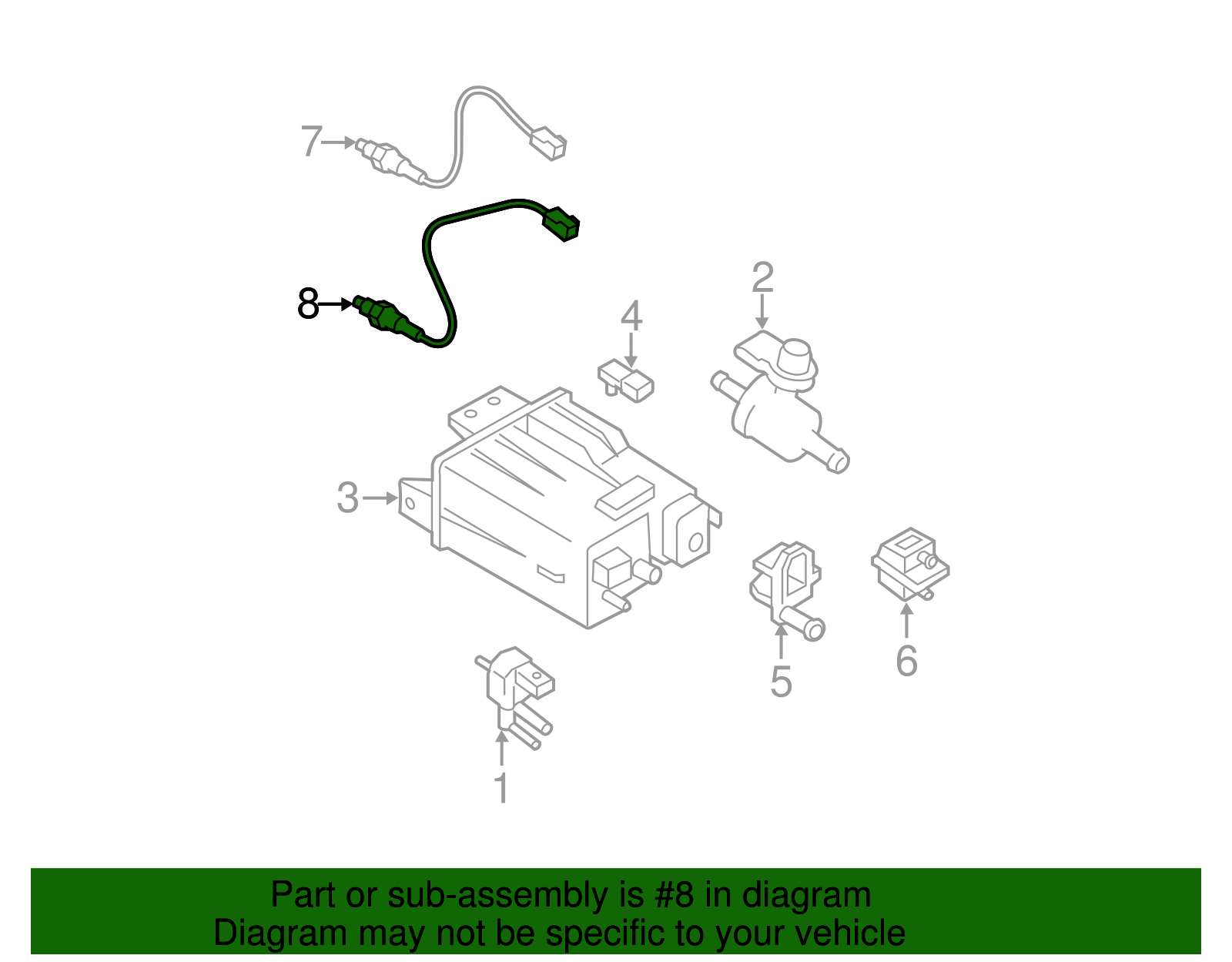 22693-BV80A - Air/Fuel Sensor 2015-2019 Nissan | Nissan Parts ...