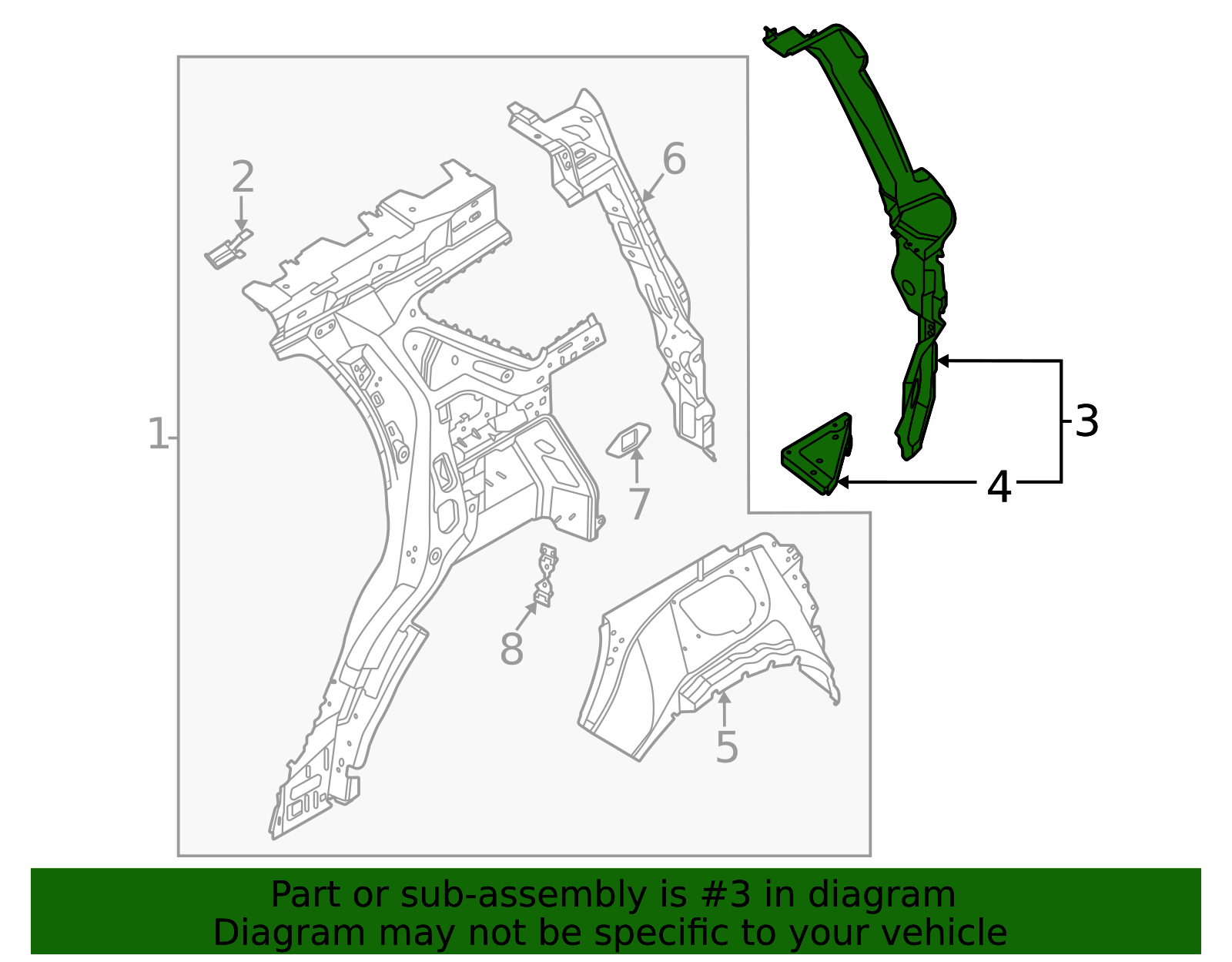 2021-2024 Ford Bronco Sport Trough M1PZ-7845115-A | OEM Parts Online