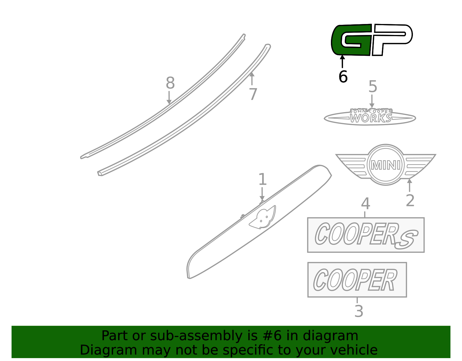 51-13-7-320-540 - Lift-Gate Reveal Molding | BMWPartsHub