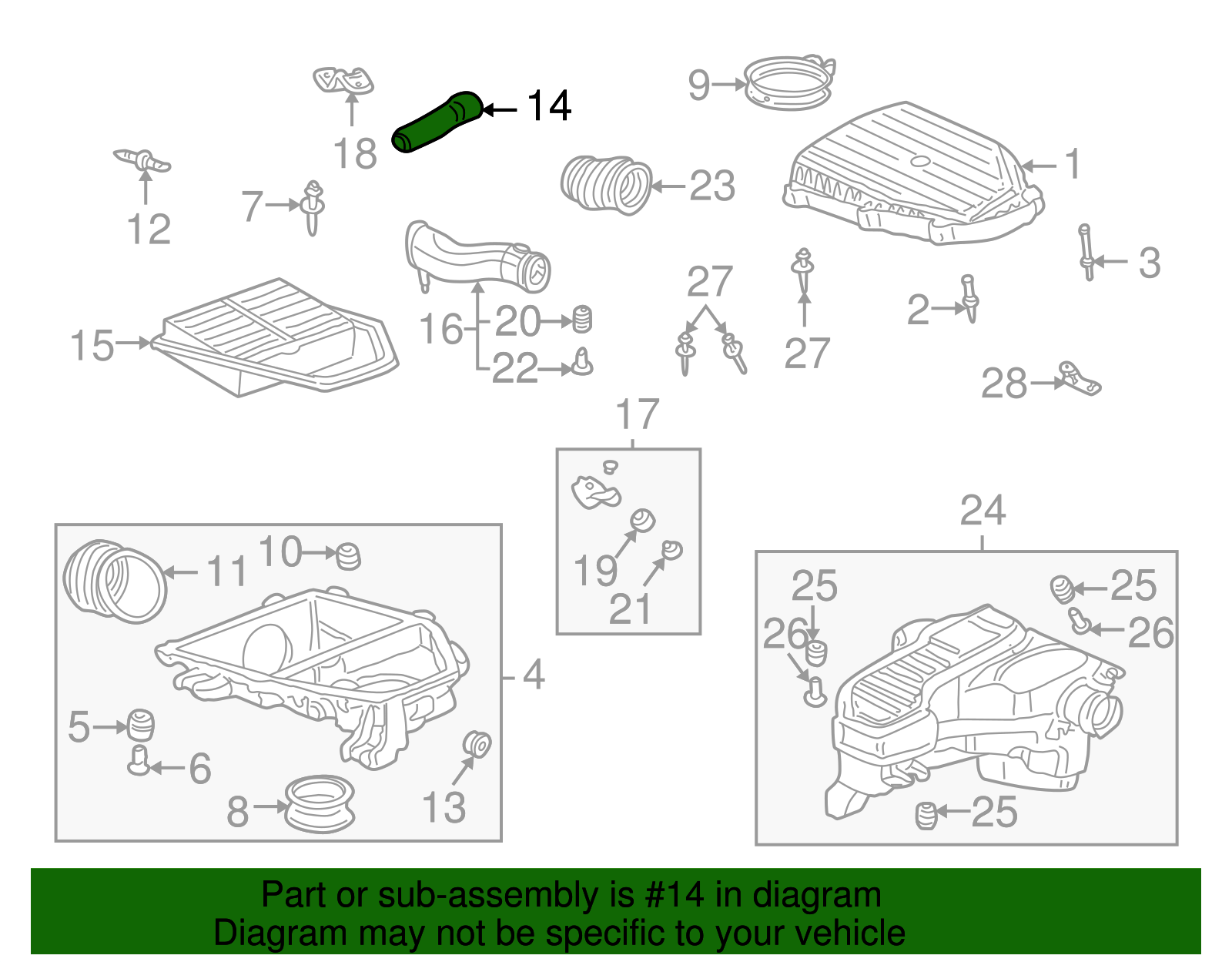 17153-PLC-000 - Breather Tube 2001-2005 Honda Civic | Honda Parts Online