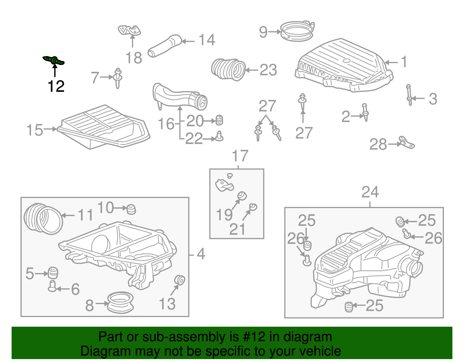 37880-PLC-004 - Air Intake Temp Sensor 2001-2009 Honda | Honda Parts Online