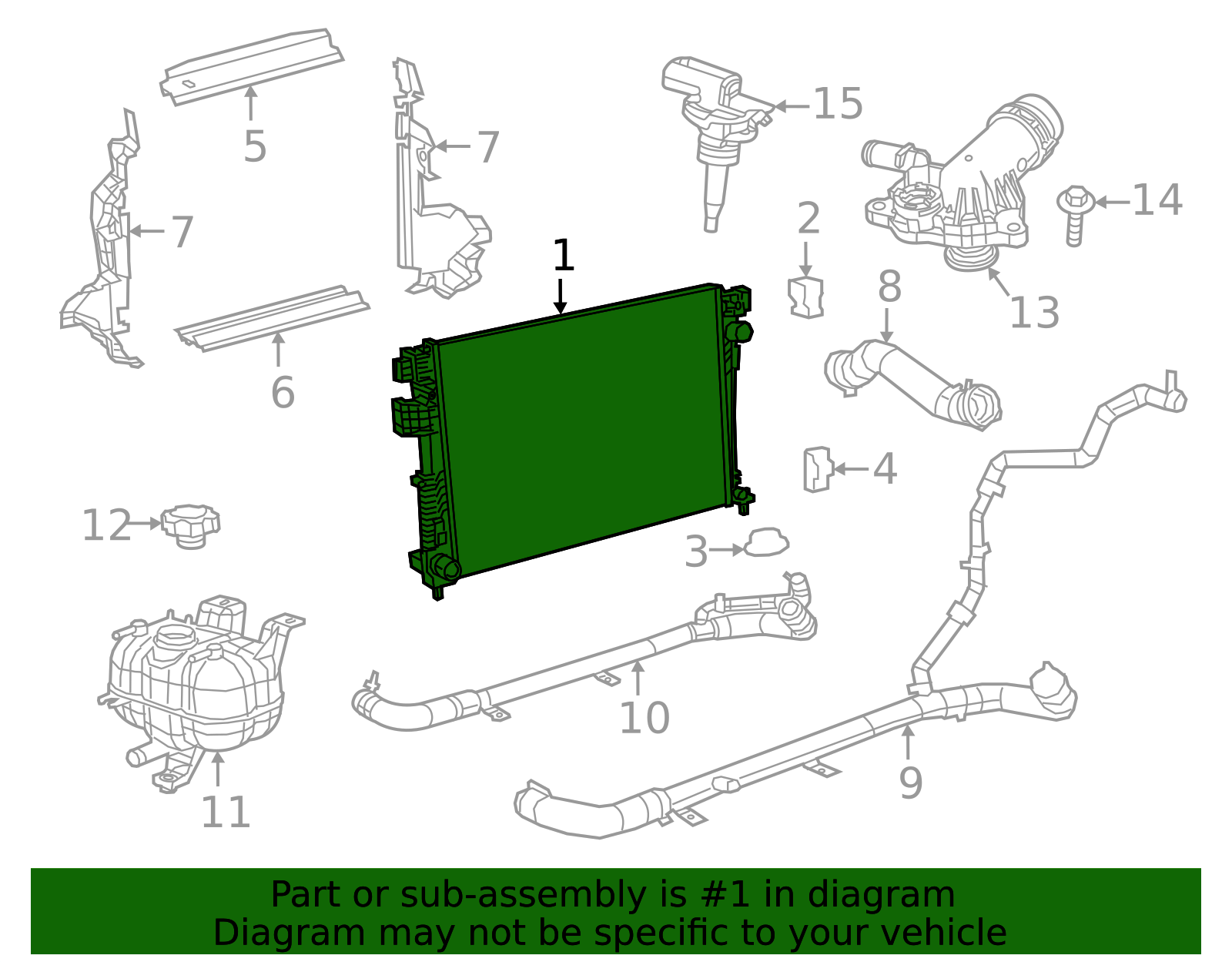 Radiator 68595954AB | Mopar Parts Canada