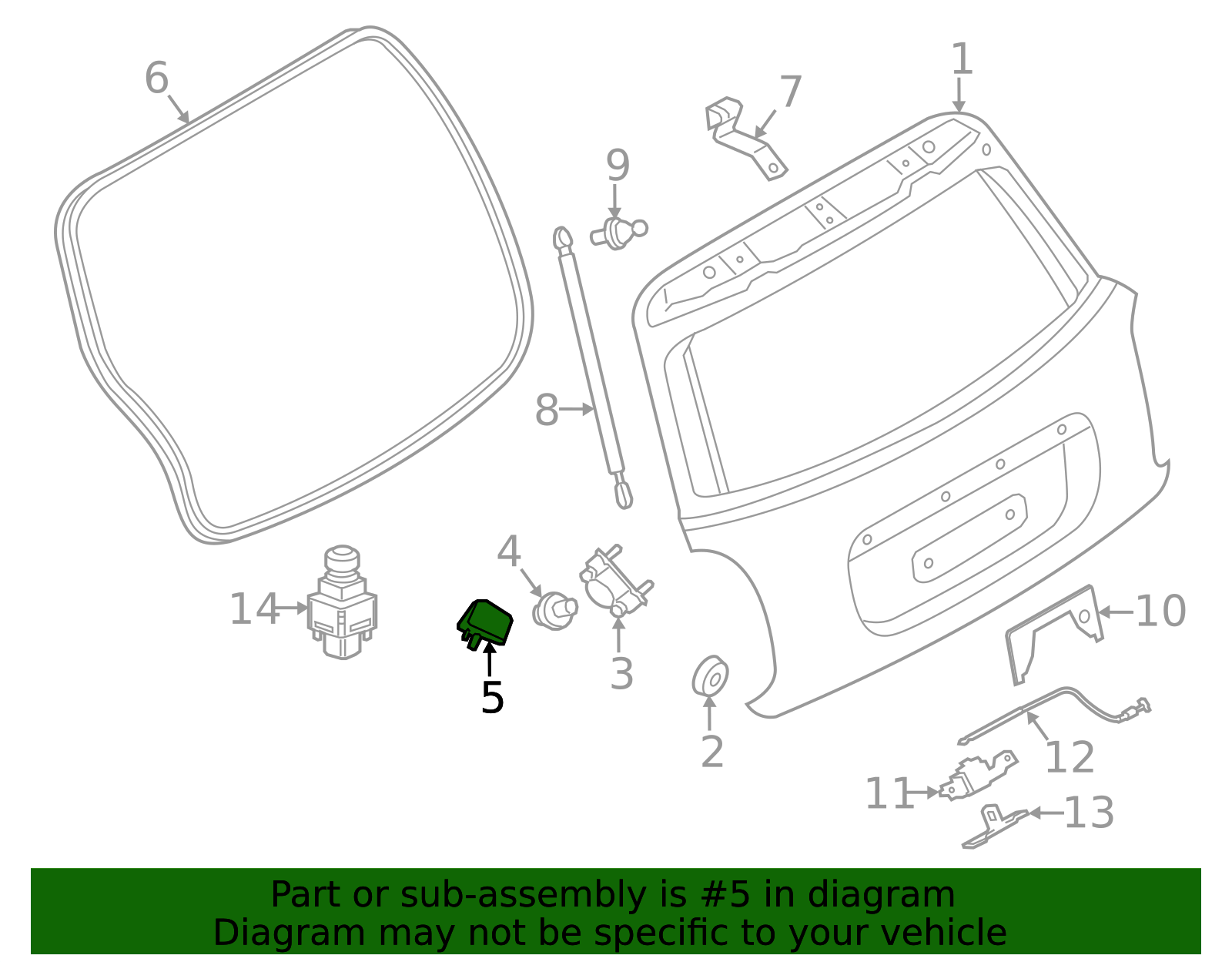 2014-2024 Mini Cooper Lift-Gate Stop Bumper 51-24-7-340-383 | BMW Parts