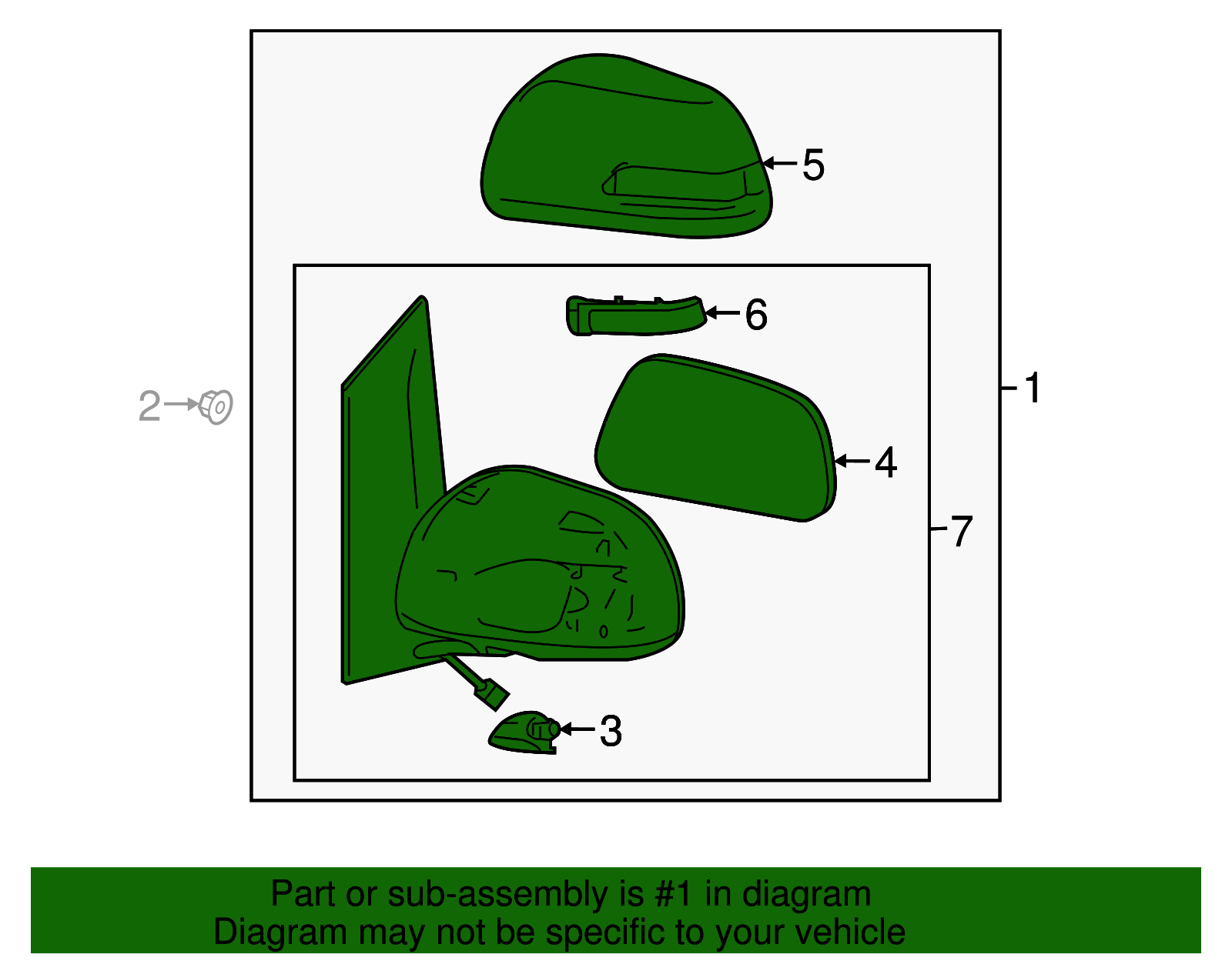 87910-08160-E0 - 2018-2020 Toyota Sienna - Mirror Assembly | Nucar ...