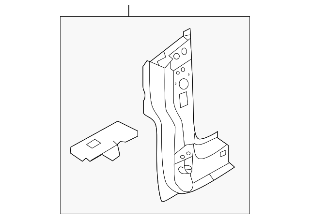 17A-809-203 - Hinge Pillar Reinforced - 2019 2020 Volkswagen Jetta ...