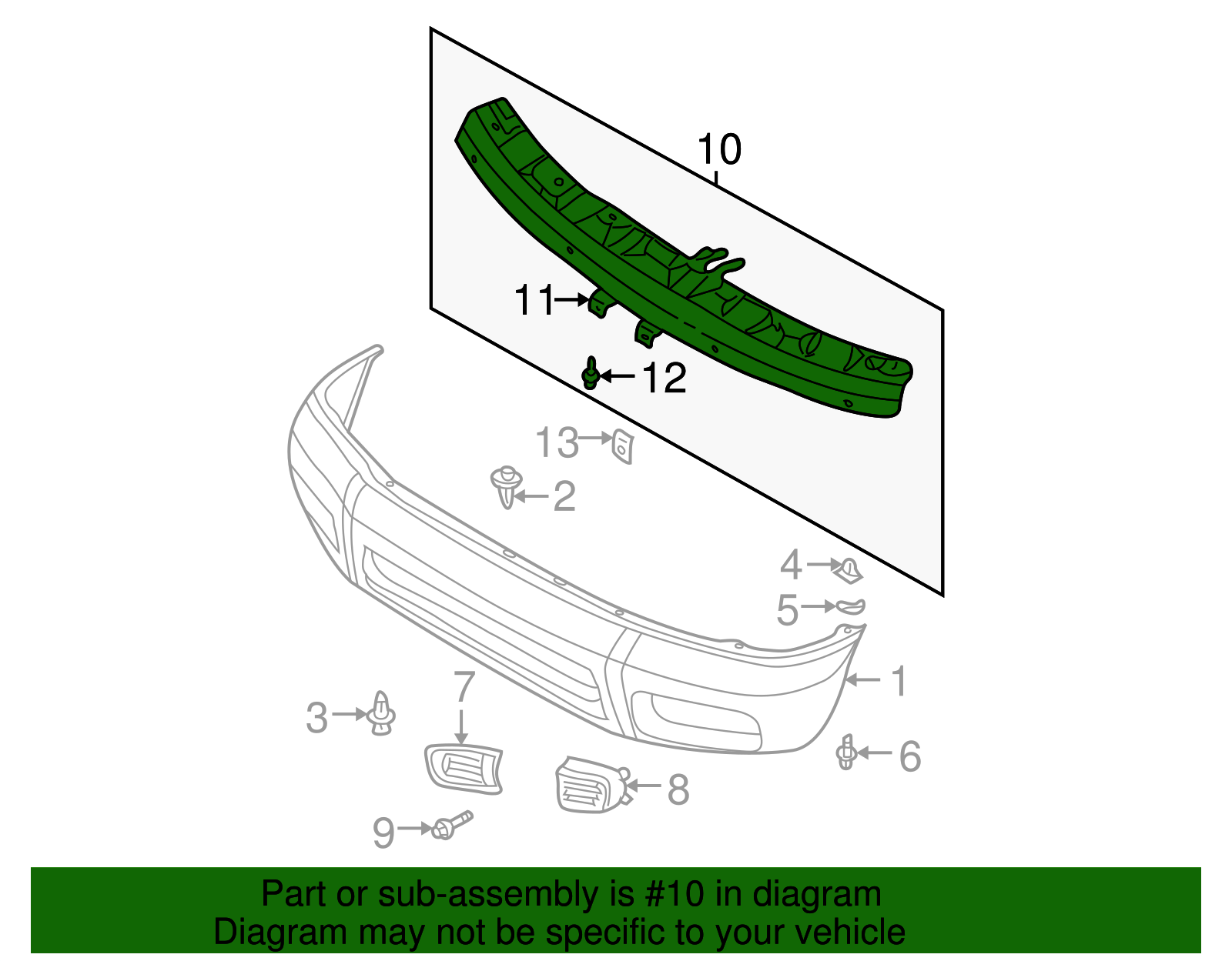 1999-2004 Nissan Pathfinder Reinforcement 62030-2W100 | Nissan Parts ...