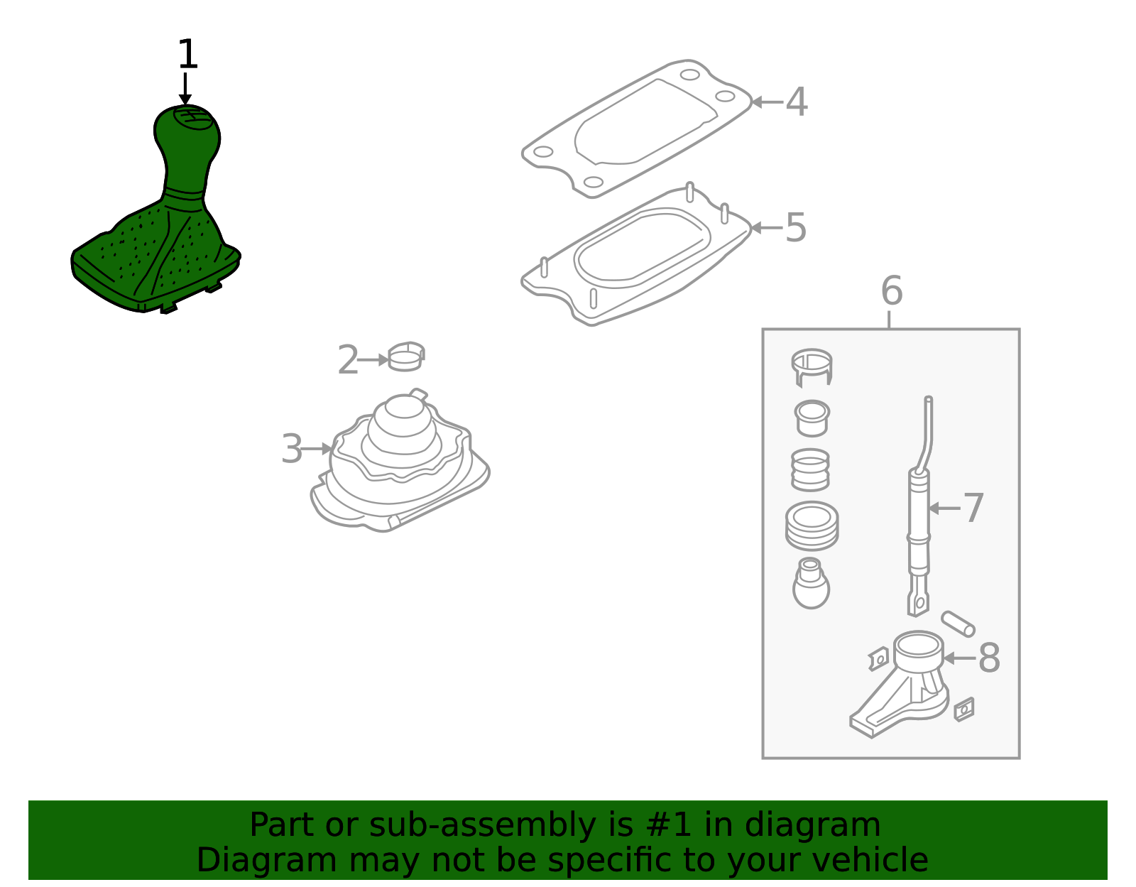 8K0-863-278-H-XXH - High-Quality Manual Transmission Shift Boot for ...