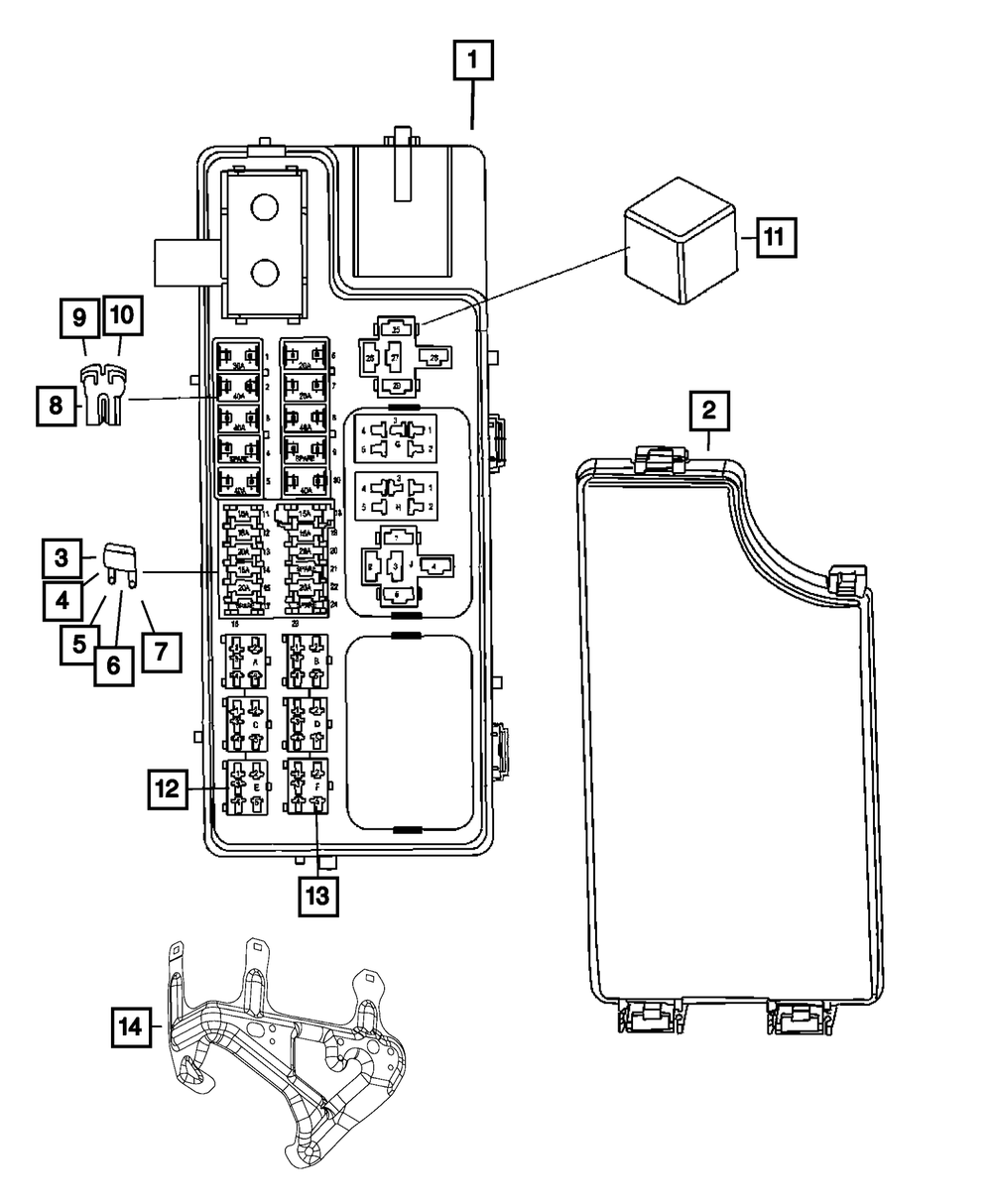 2014 Jeep Totally Integrated Power Module 4692343AF | Jeep Chrysler ...