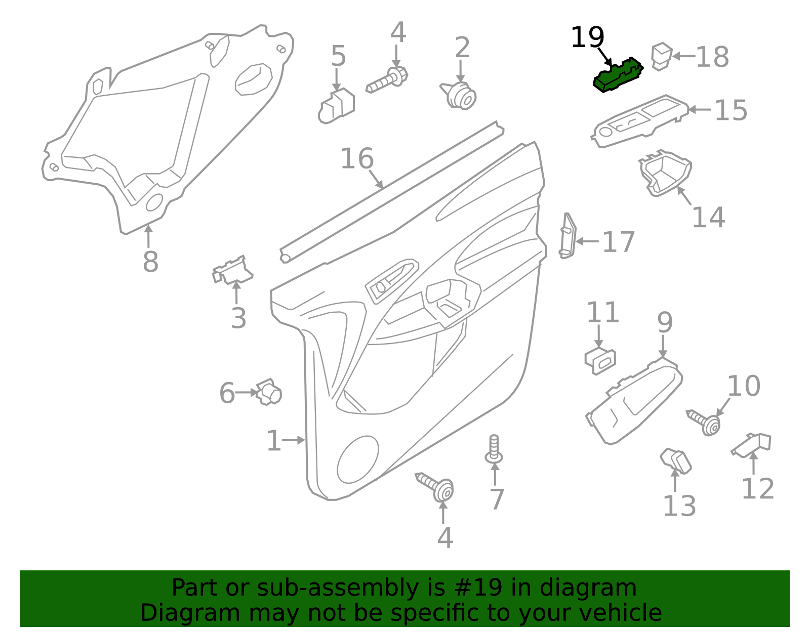 2014-2018 Ford Transit Connect Window Switch F1EZ-14529-K | Ford OEM ...