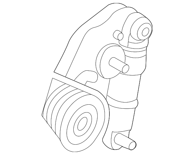 Genuine OEM Serpentine Tensioner Part# LR034128 Fits 2012-2017 Land ...