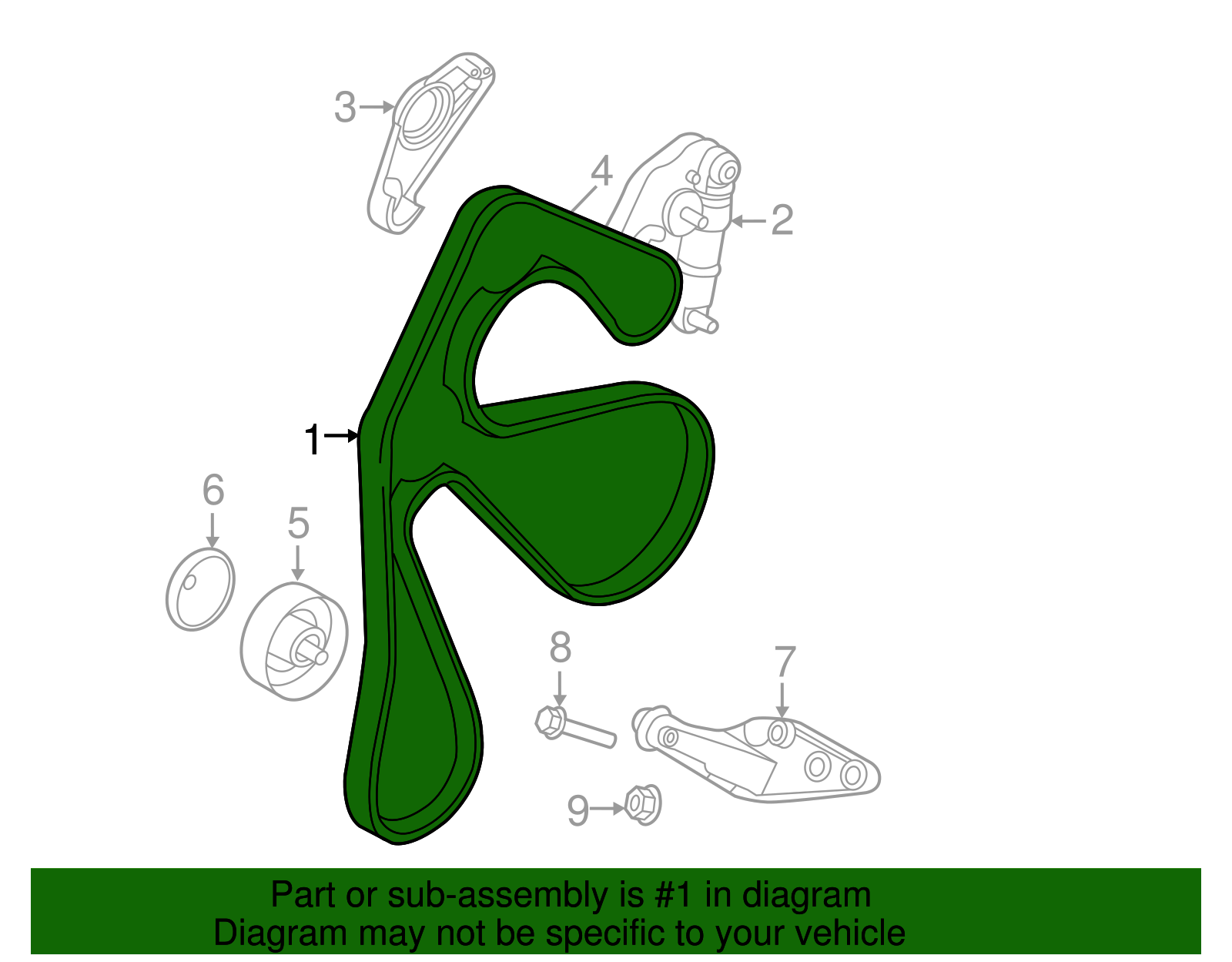 Genuine Serpentine Belt for 2012-2017 Land Rover | Land Rover Part ...