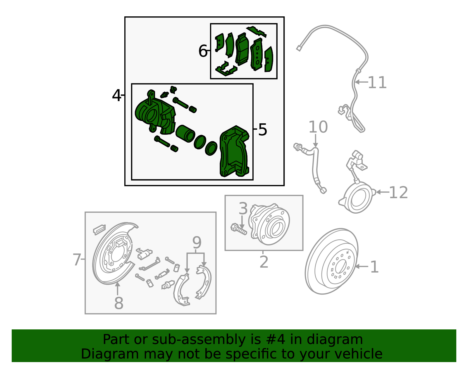 58230-2W000 - Caliper Assembly 2014-2015 Kia Sorento | Kia.Parts Store