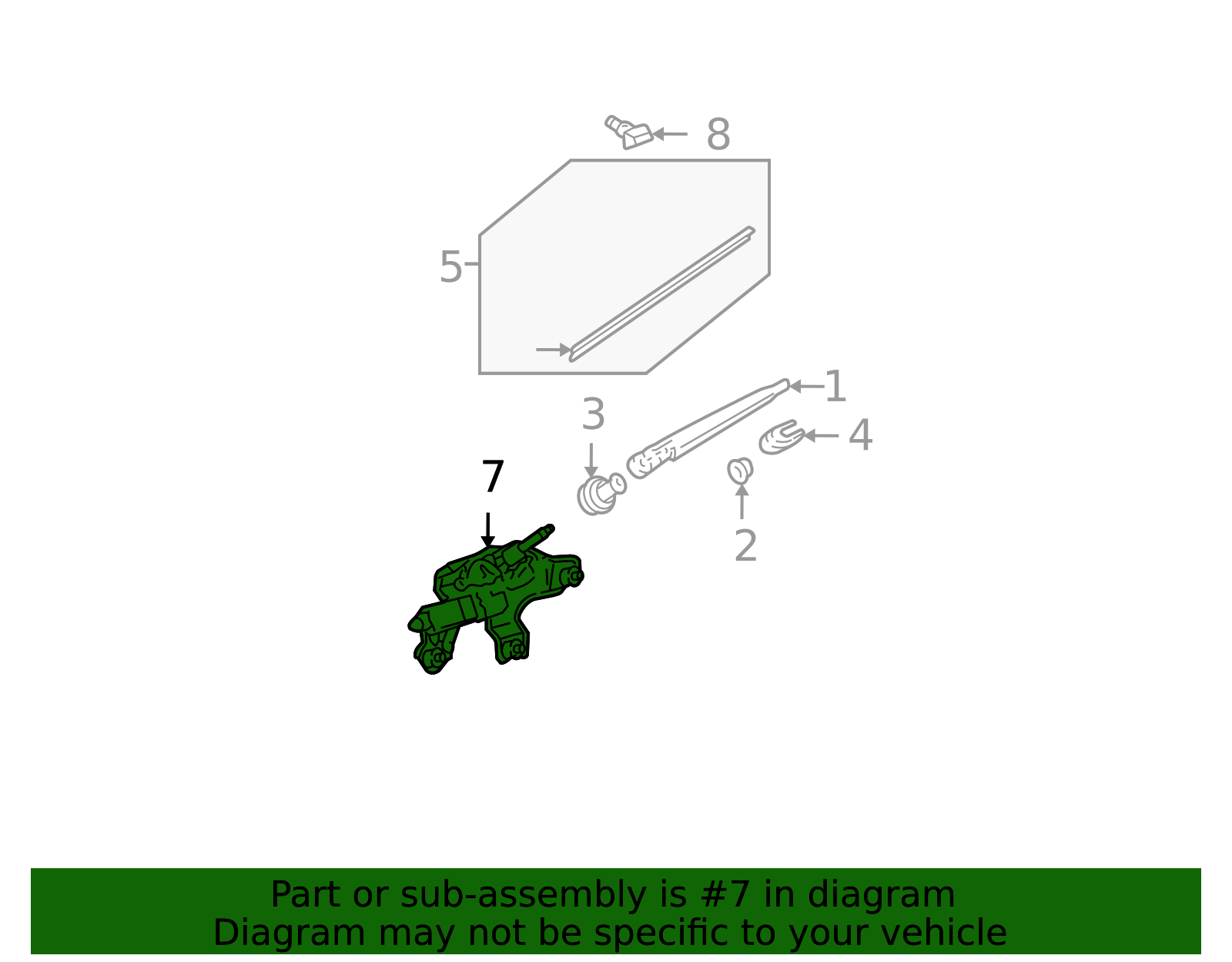 2004-2010 Toyota Sienna Motor & Bracket 85130-AE010 | MotorMotor