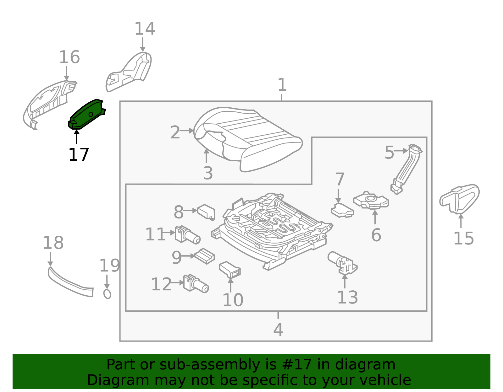 2015-2020 Hyundai Seat Switch 88991-B1000-WYB | QuirkParts