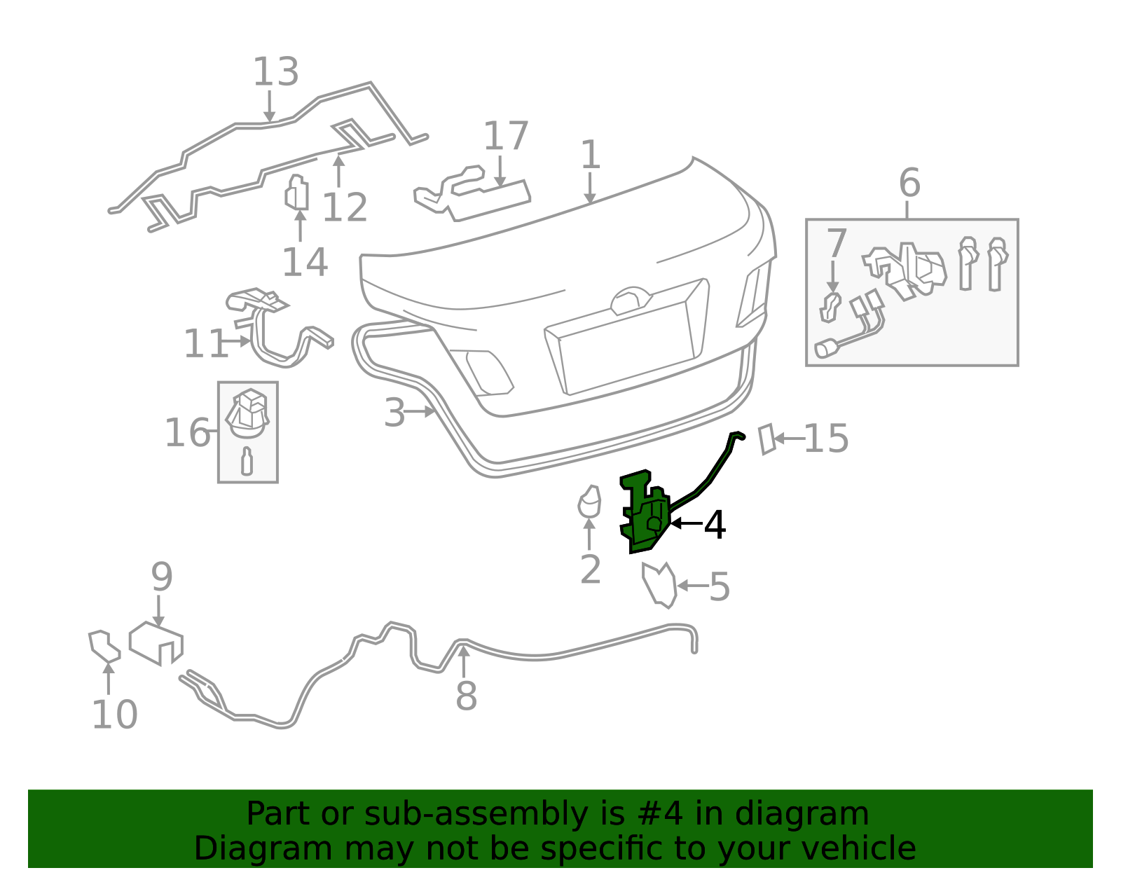 2007-2011 Toyota Camry Trunk Lock Actuator Motor 64610-33080 | OEM ...