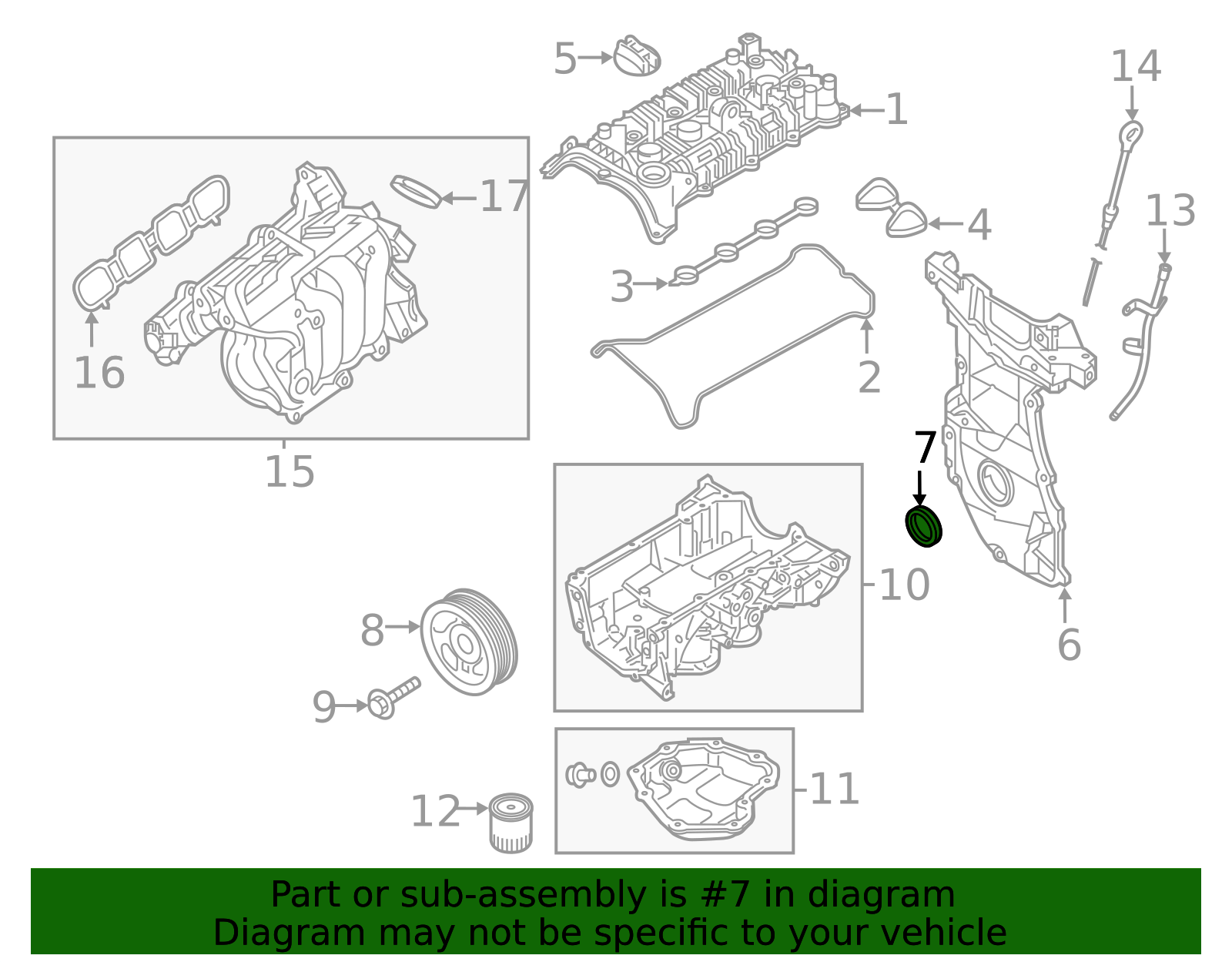 12279-3VA0A - Rear Main Seal - 2015-2025 Nissan | Nissan OEM Parts Direct