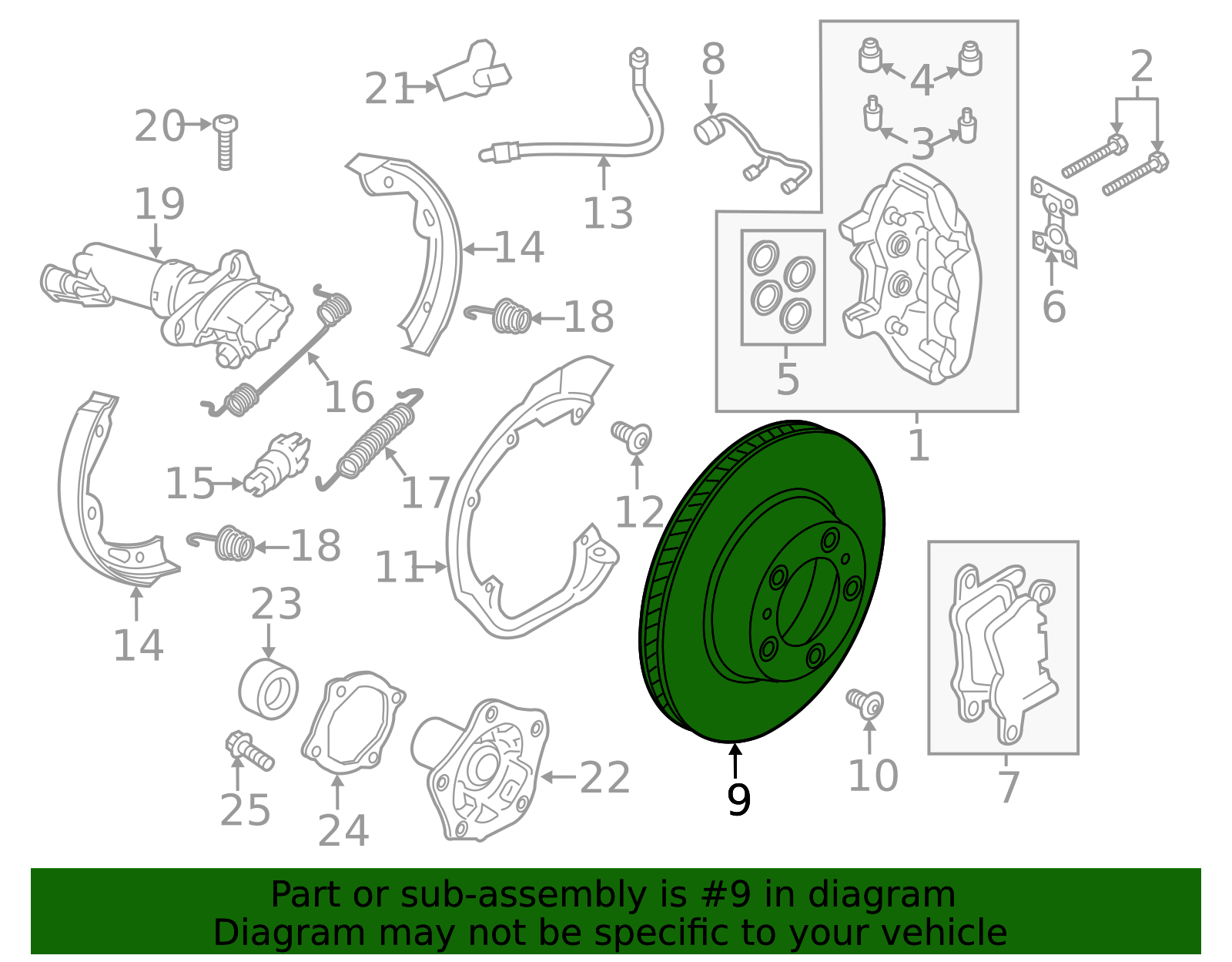 2017-2025 Porsche Panamera Disc Brake Rotor 971-615-601 | OEM Parts Online