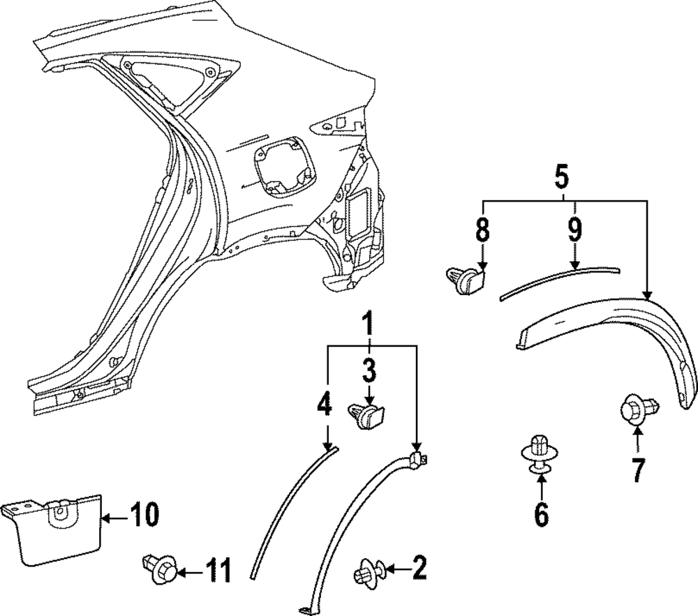 65631-F6010 - Lexus Deflector 2022-2025 Lexus | Performance Auto Parts